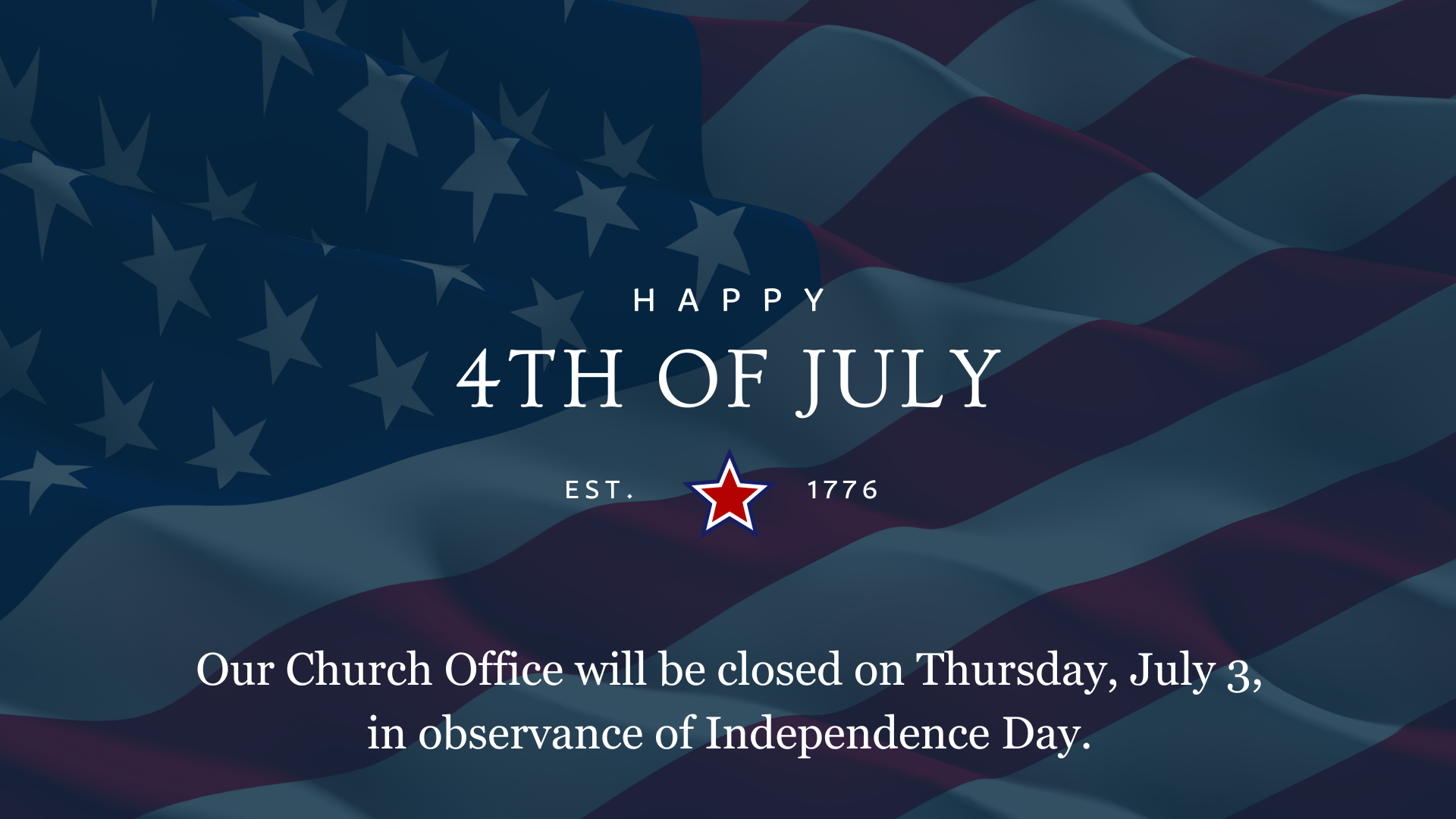Closed July 3 — St. Mark Church