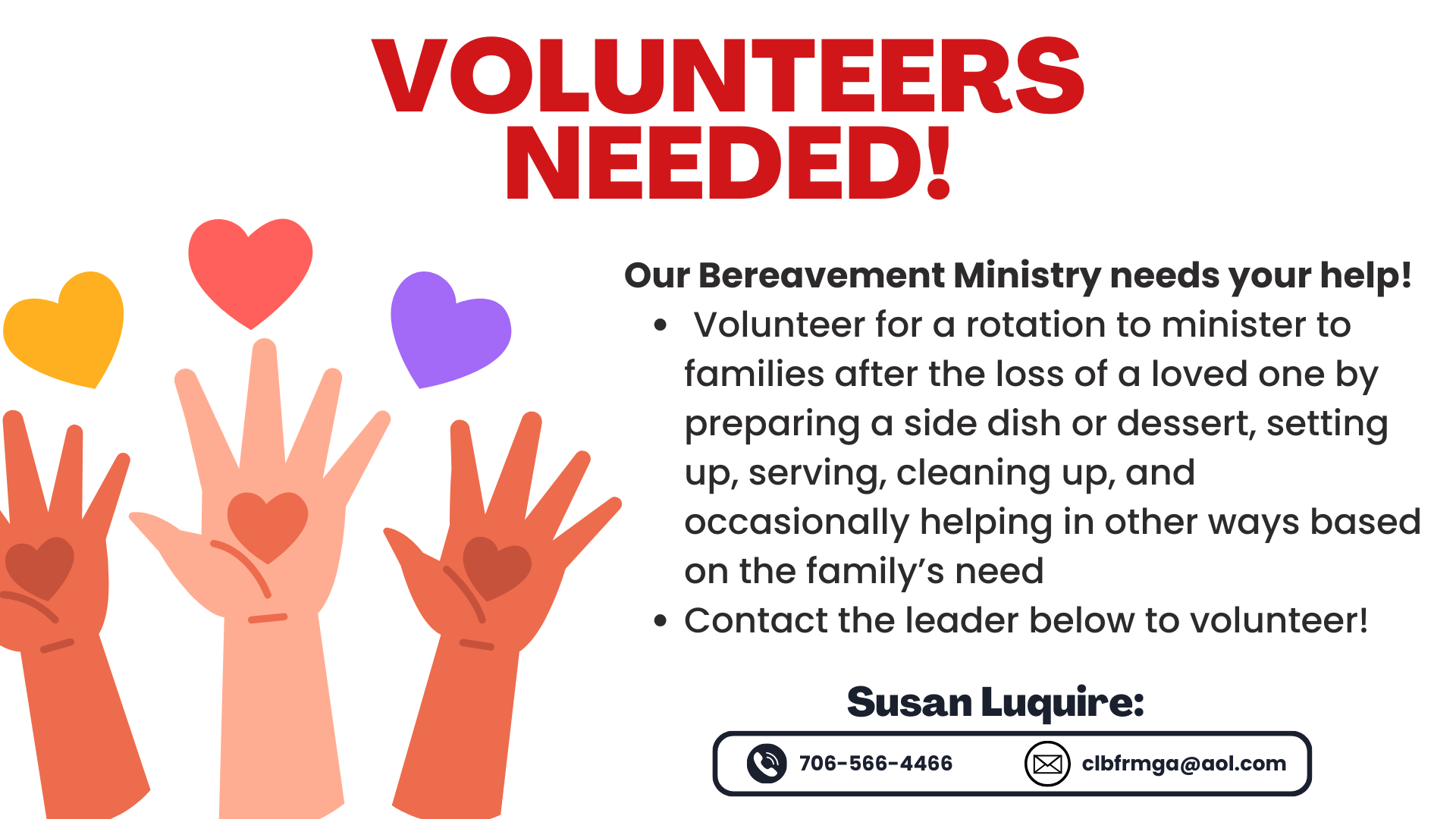 Bereavement Ministry — St. Mark Church