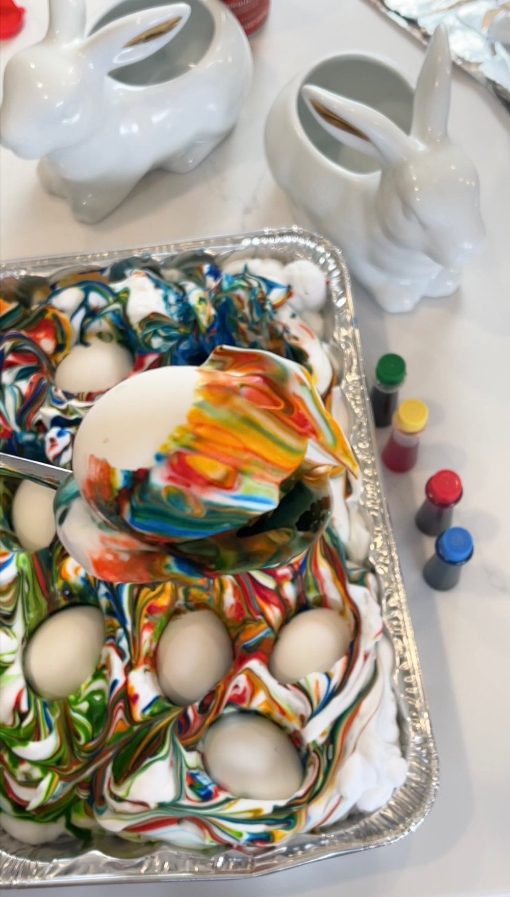 Shaving Foam Easter Eggs: How to Create Stunning Marbled Designs ...