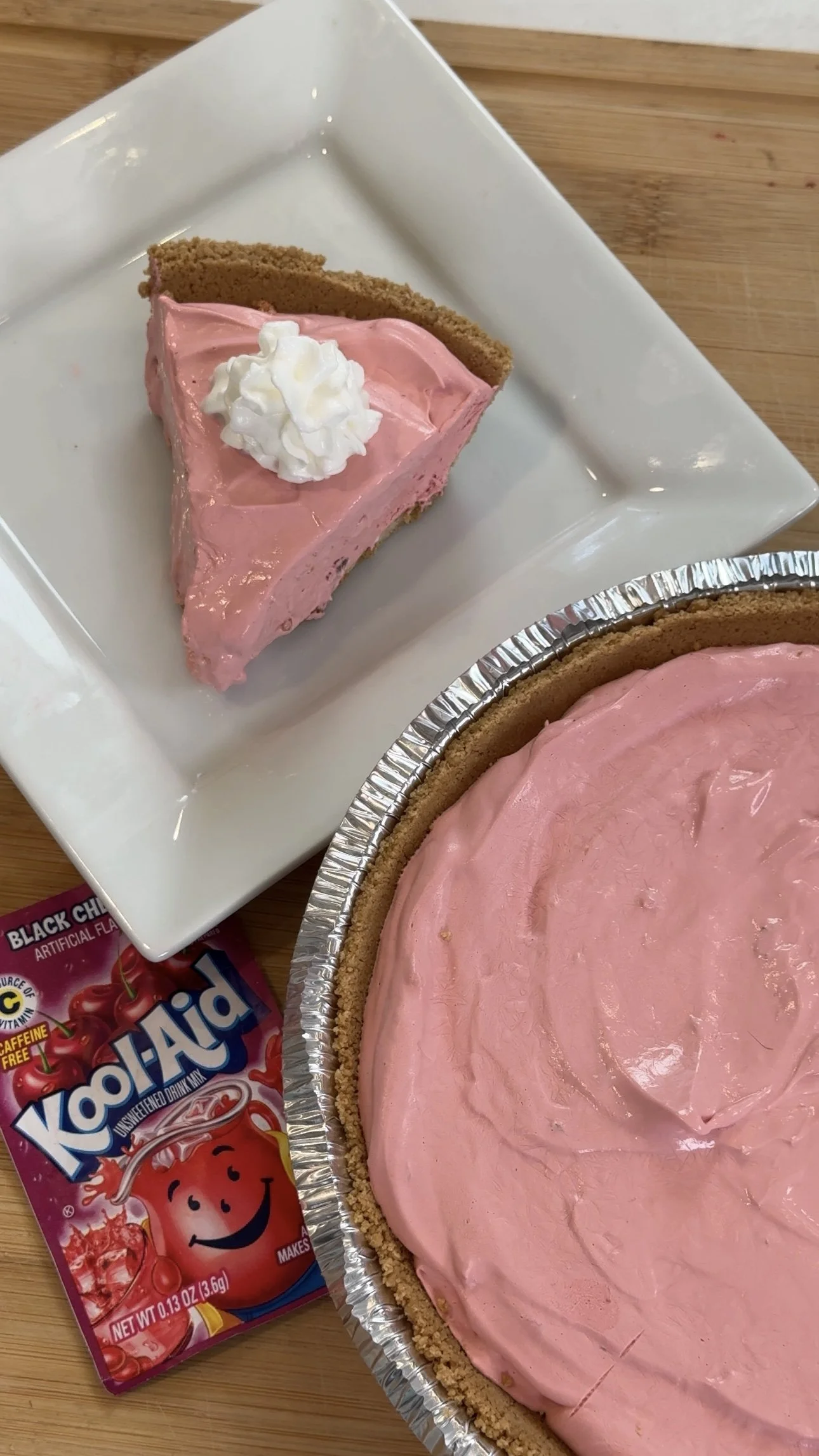 No-Sugar-Added Kool-Aid Pie with Protein Boost — Young Wild Me Family Blog