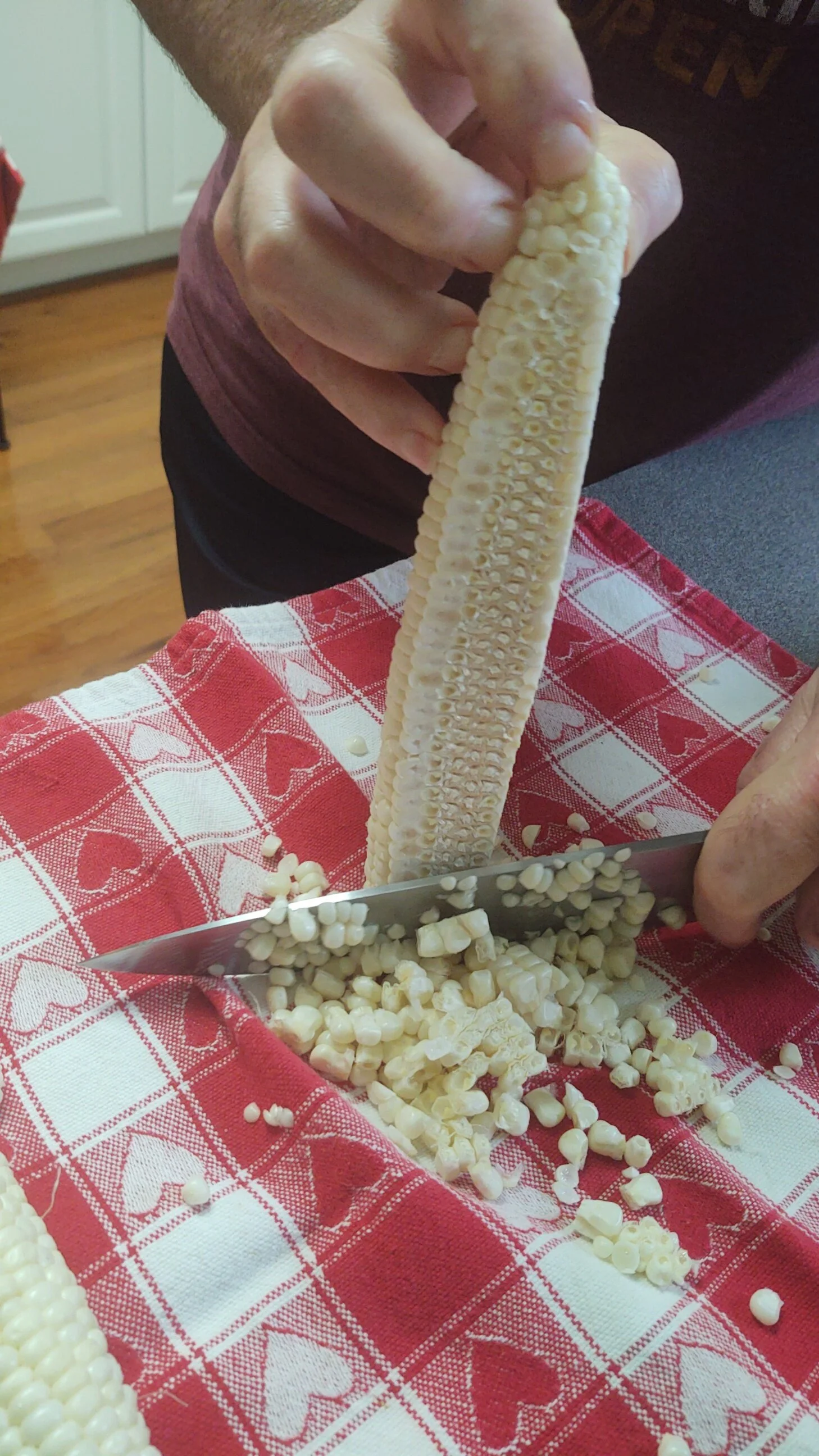 Cutting Fresh Corn off the Cob — Chef Kevin's Creations