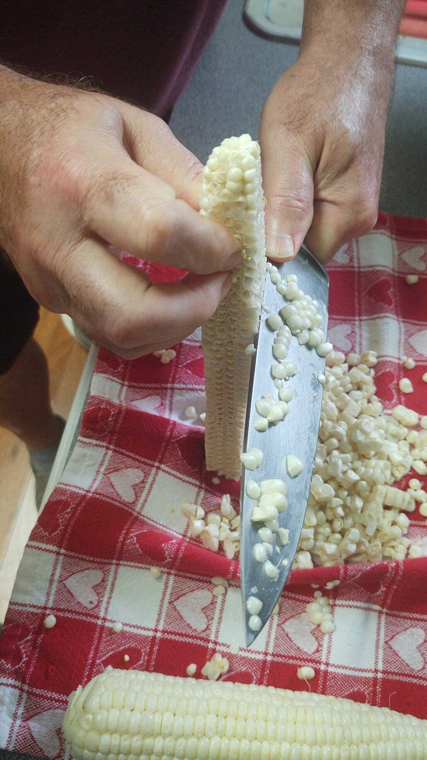 Cutting Fresh Corn off the Cob — Chef Kevin's Creations