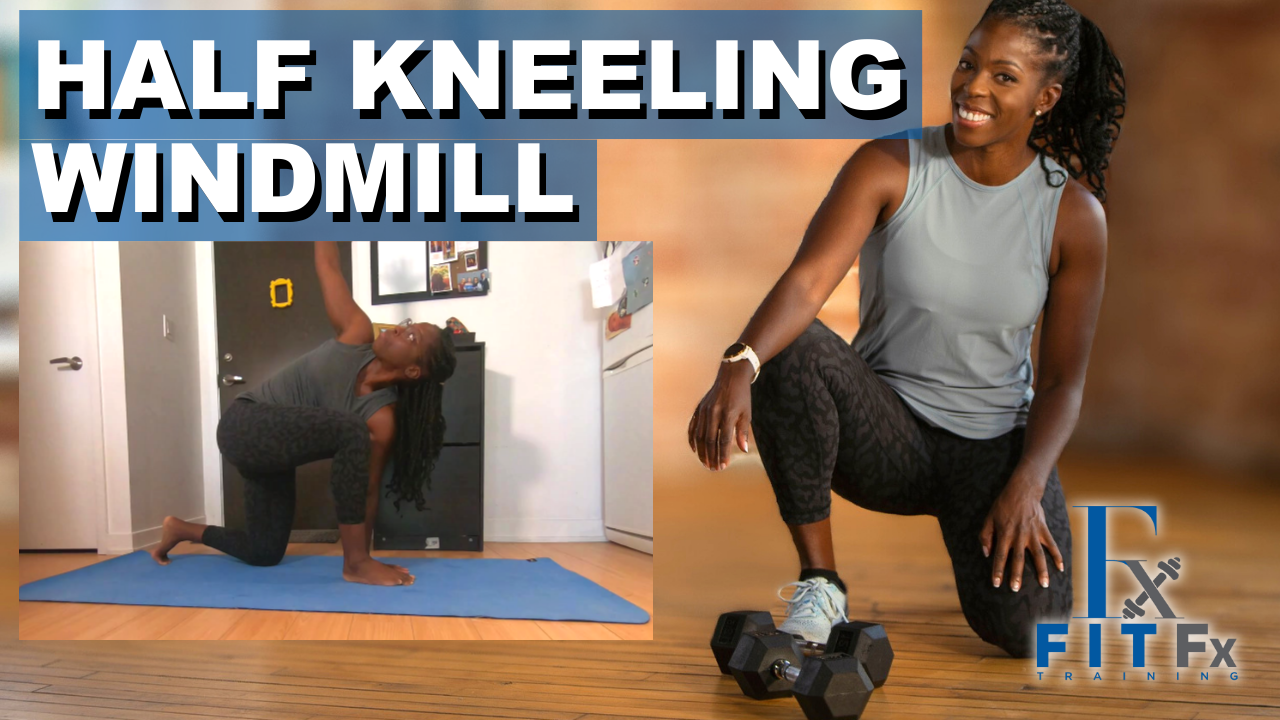 HALF KNEELING WINDMILL FOR TRUNK ROTATION