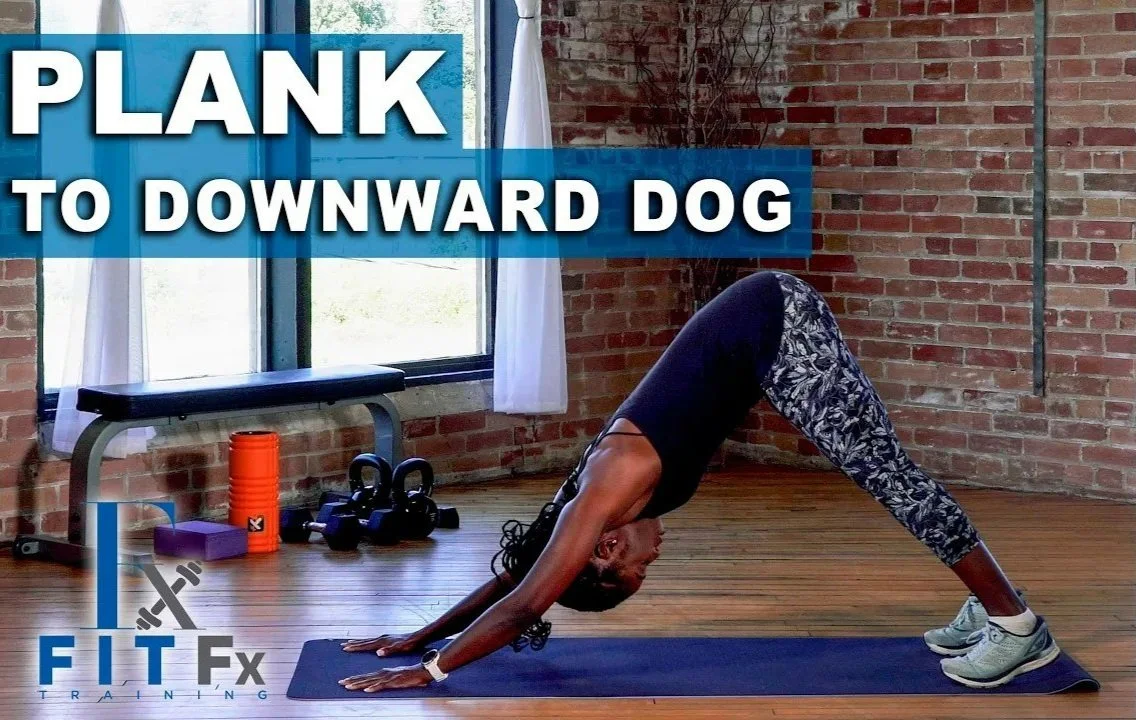 PLANK TO DOWNWARD DOG