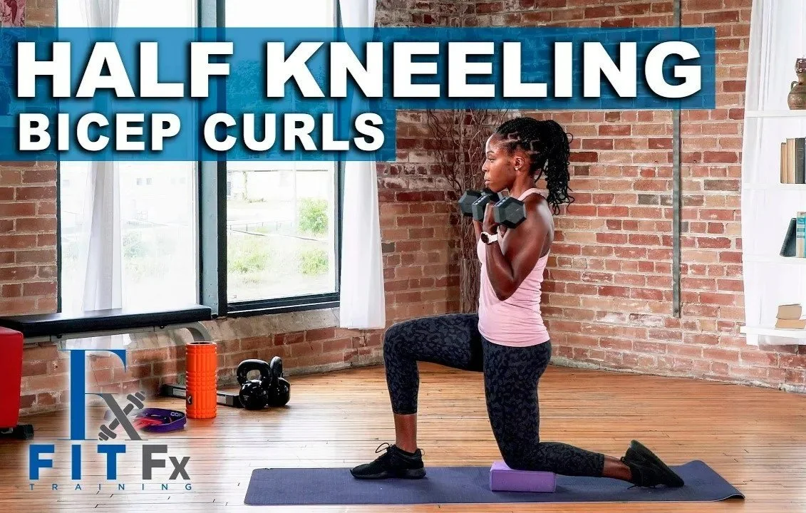 HALF KNEELING BICEP CURLS