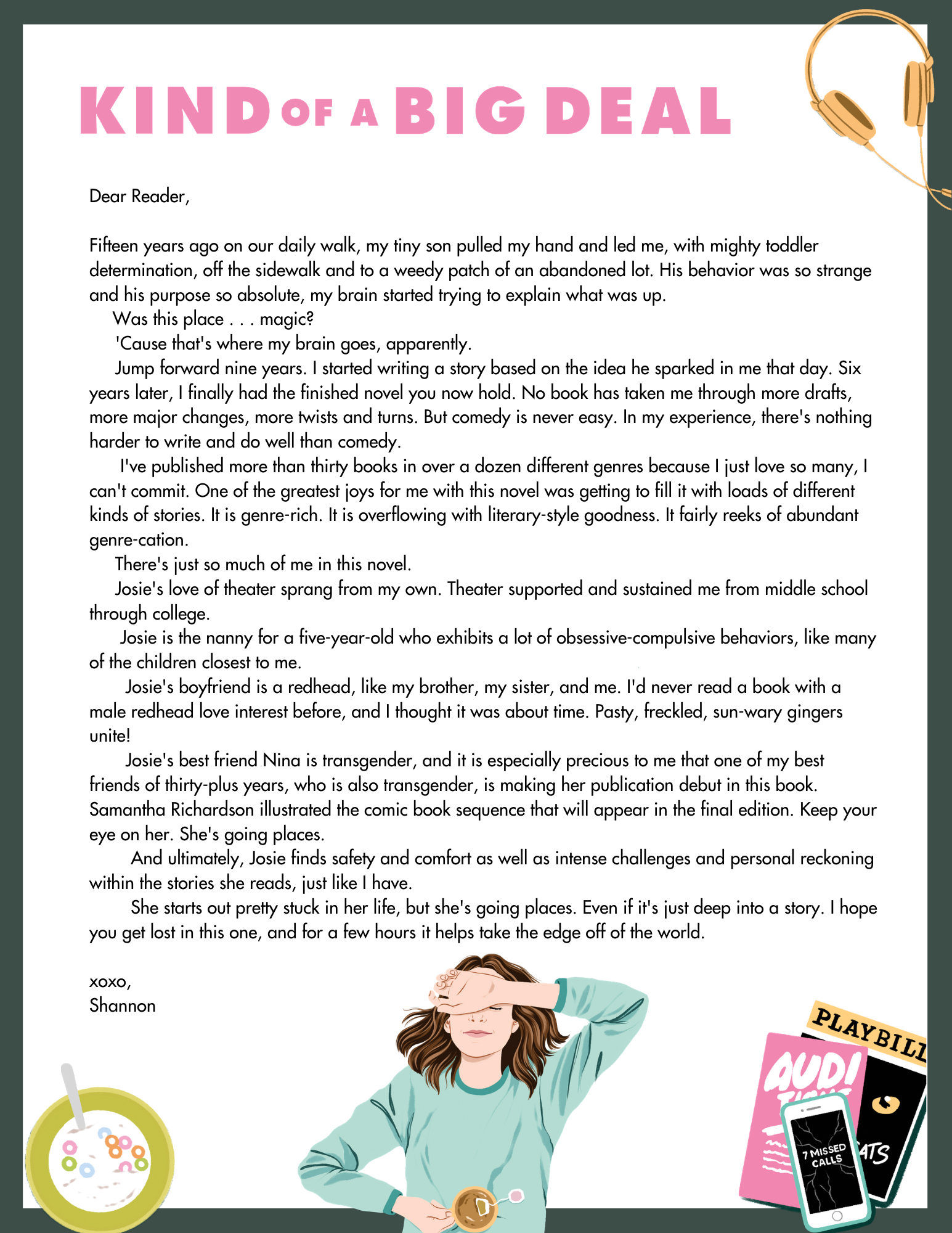 Dear Reader, — Shannon Hale