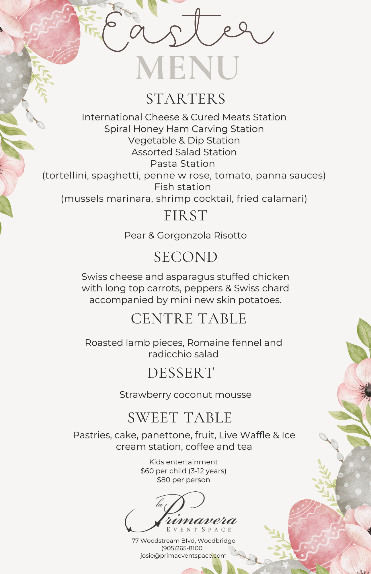 La Primavera Event Space | Vaughan Event Venue | Woodbridge