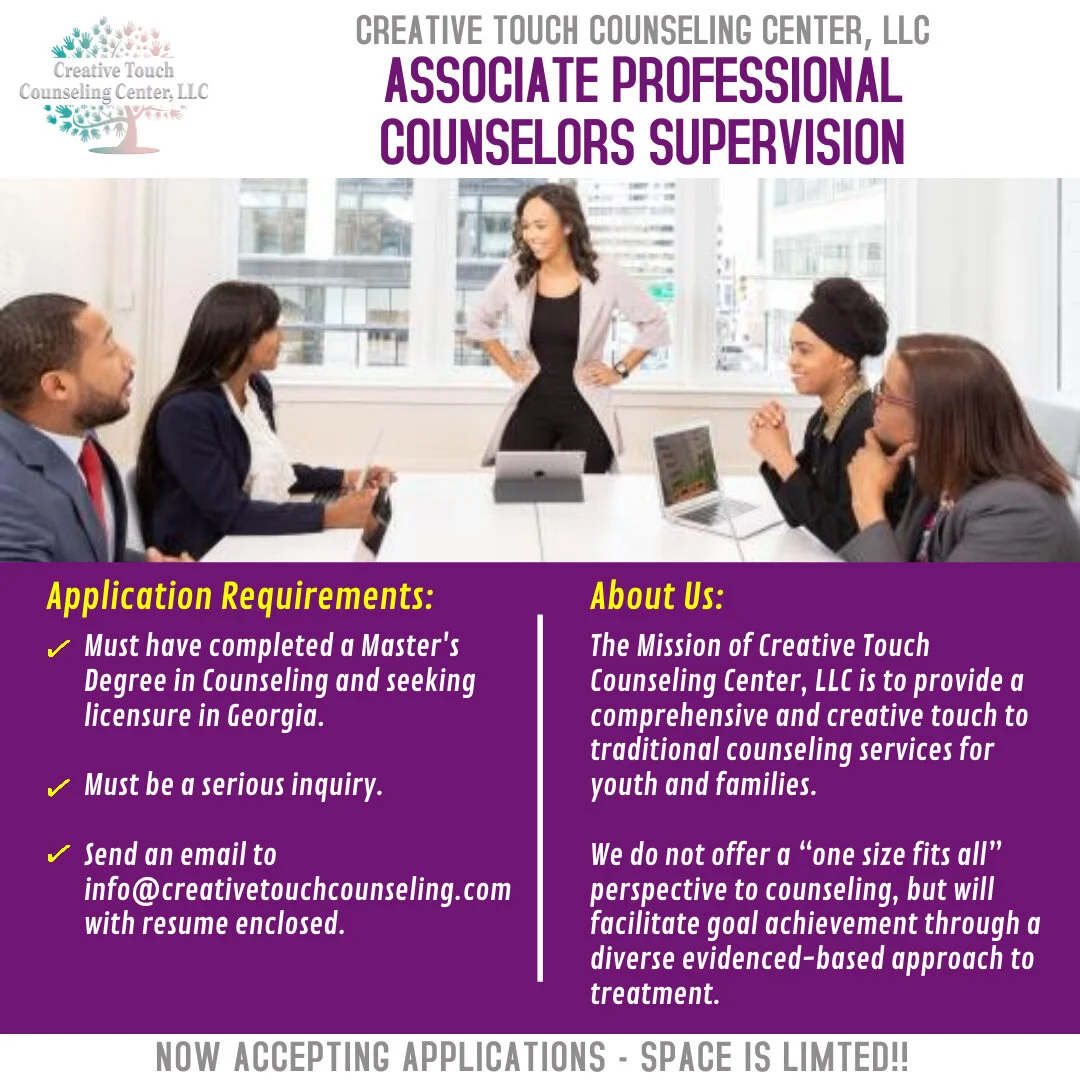 Supervision — Creative Touch Counseling Center, LLC