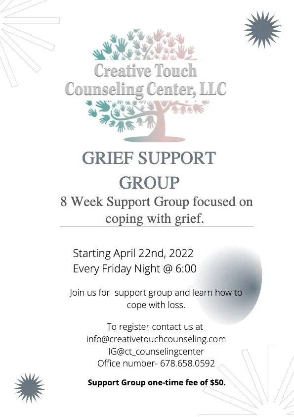 Grief Support Group — Creative Touch Counseling Center, LLC