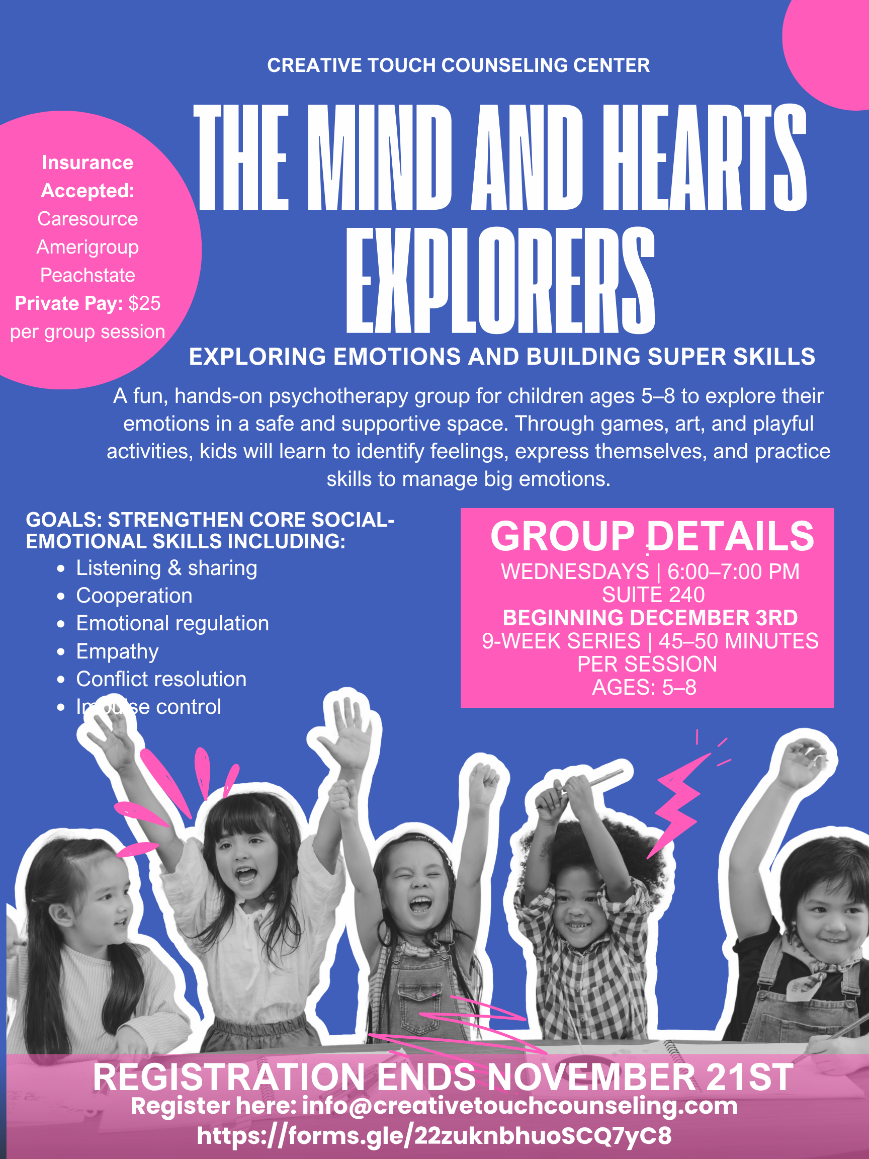 Support Groups — Creative Touch Counseling Center, LLC