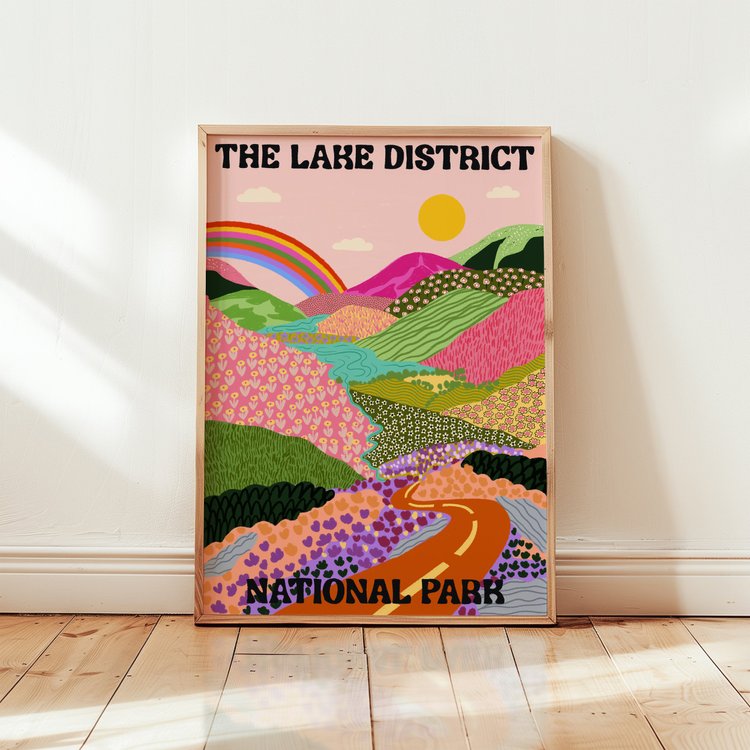 Peak District National Park Illustrated Art Print — Emmy Lupin Studio