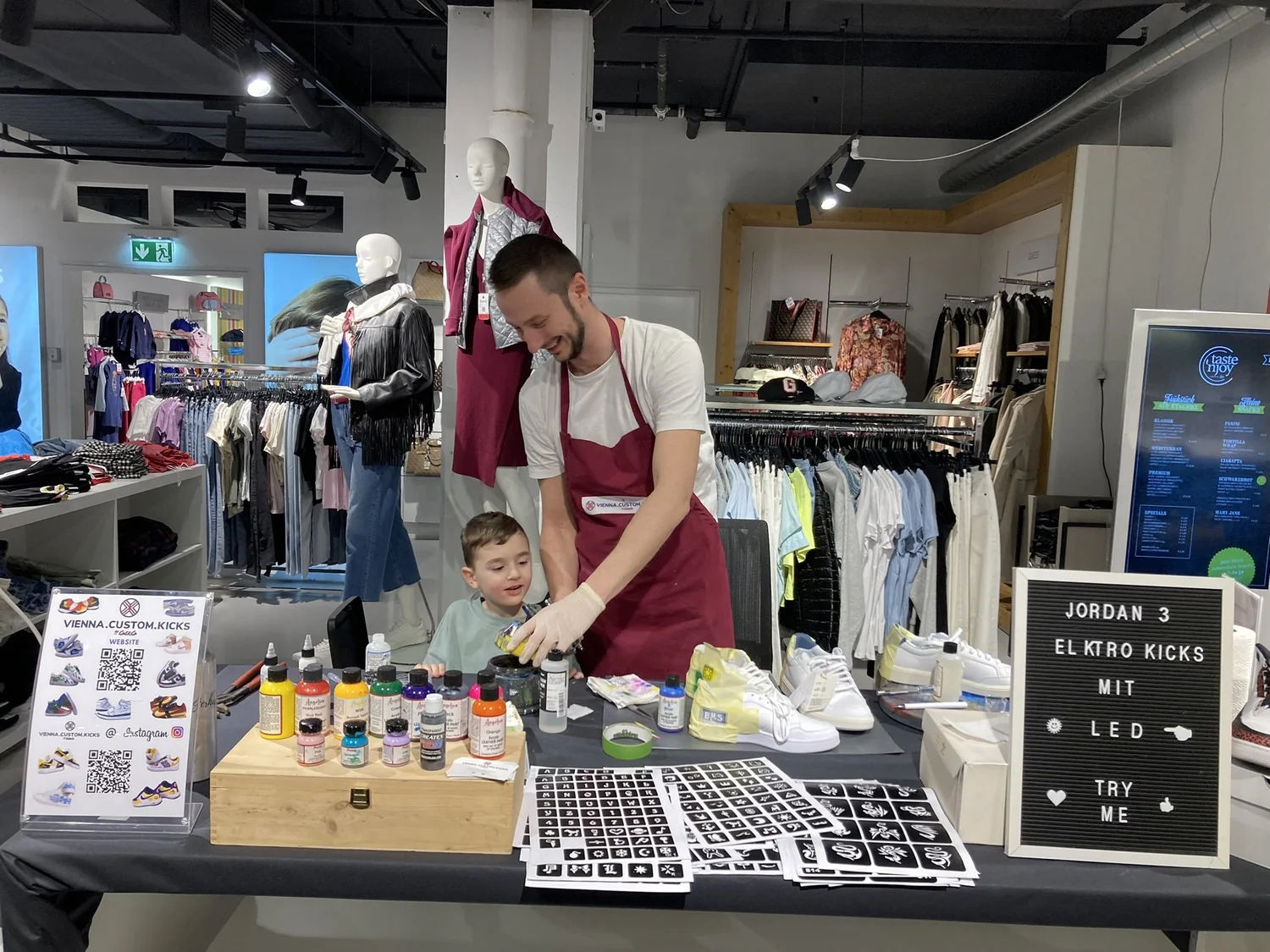 Live Sneaker Customizing — Vienna Custom Kicks, Custom Sneaker ...