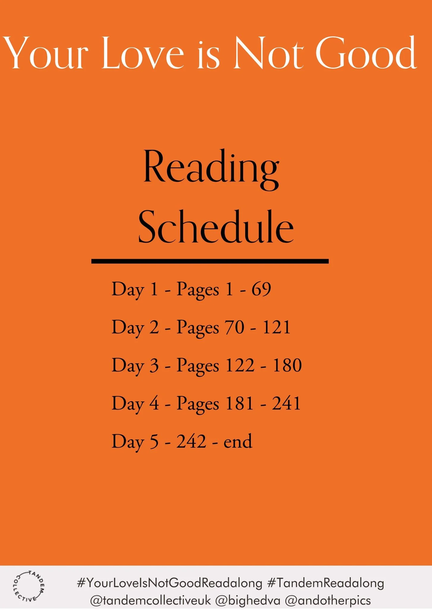 Your Love Is Not Good — Tandem Collective