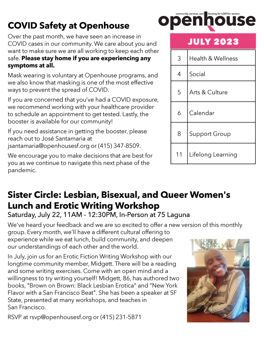 Openhouse Newsletter — Openhouse SF