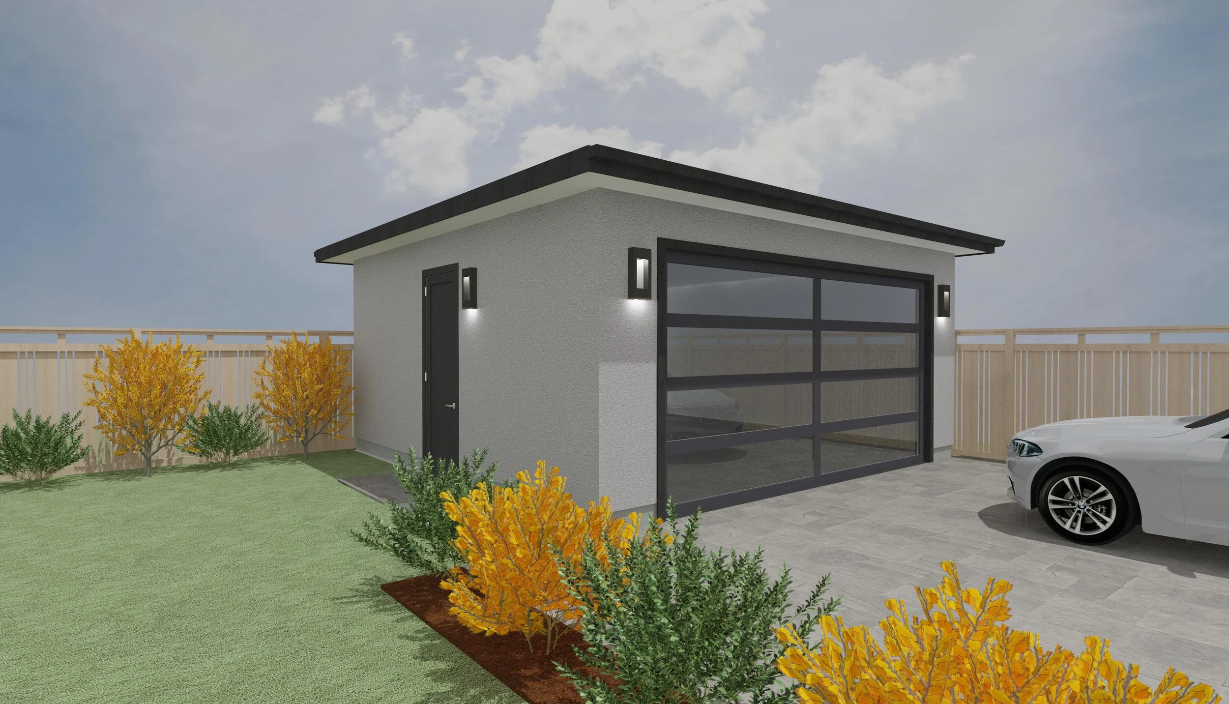 Modern Detached Garage Design