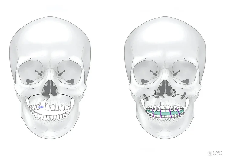Maxillary Osteotomy | Medical Illustrations — Biotic Artlab