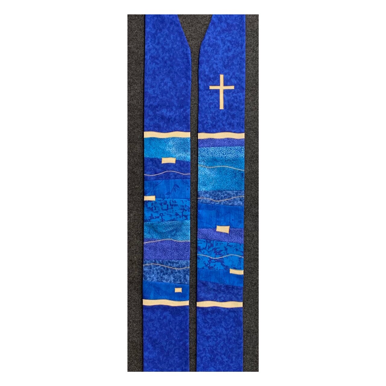 Blue Advent stoles | clergy stoles | pastor stoles — Carrot Top Studio ...