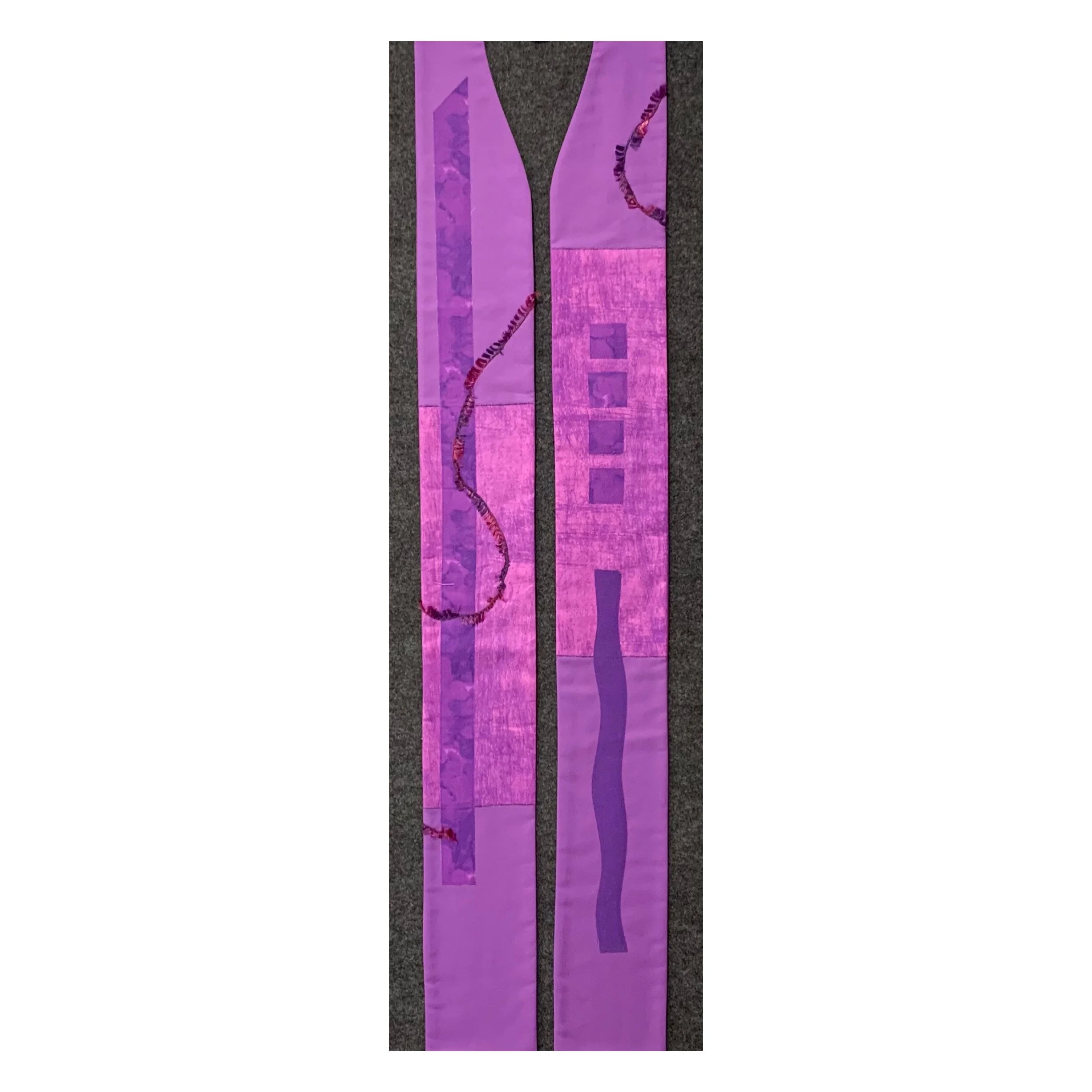 Purple Advent stoles | clergy stoles | pastor stoles — Carrot Top Studio