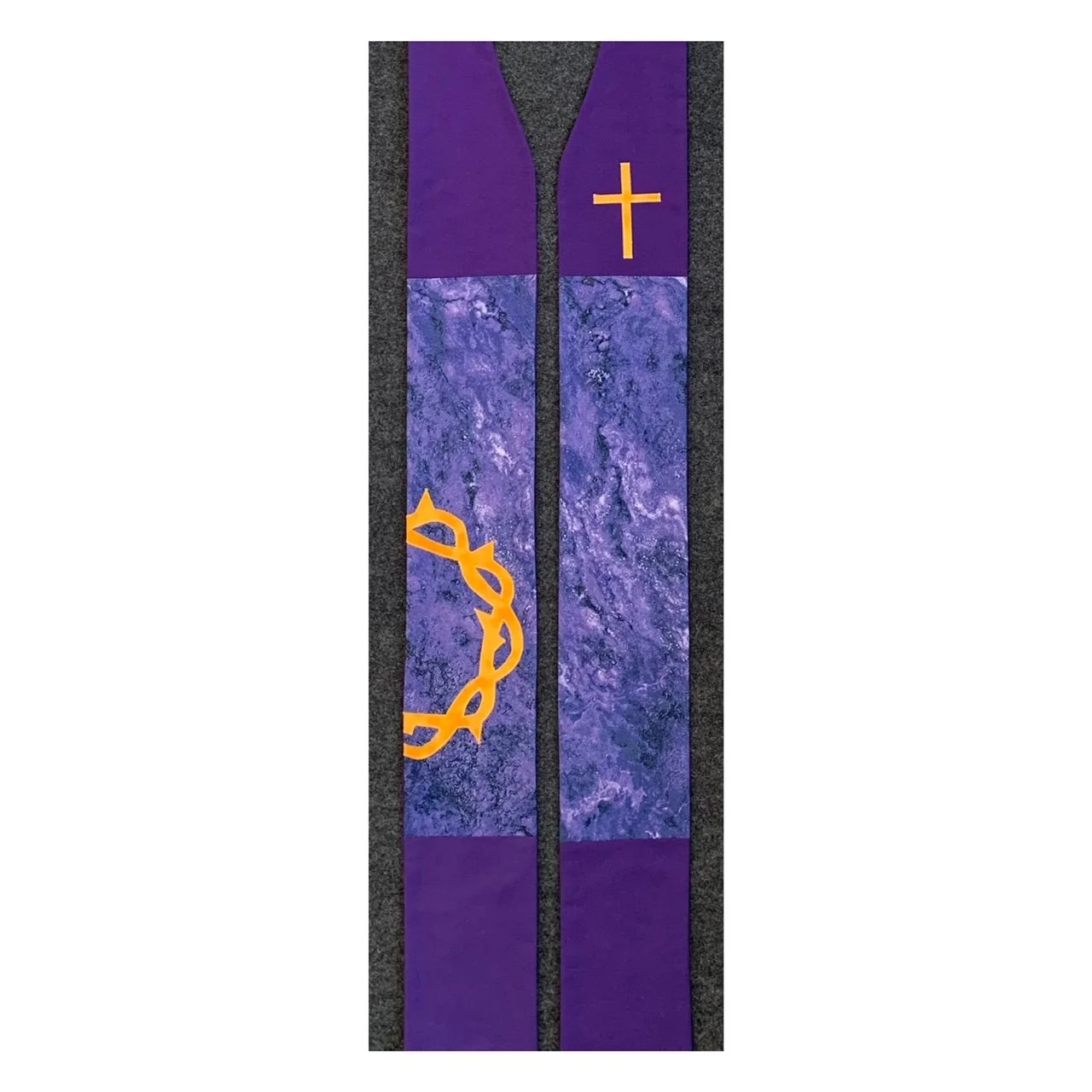 Purple Lent stoles | clergy stoles | pastor stoles — Carrot Top Studio ...