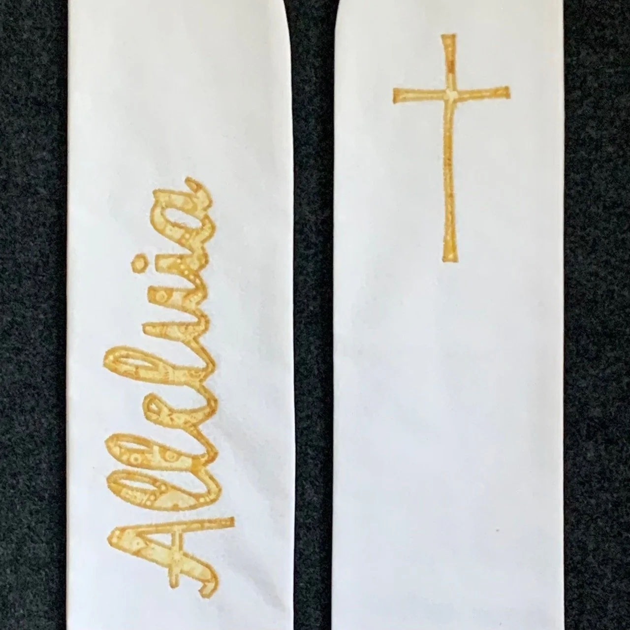 White Easter stoles | clergy stoles | pastor stoles — Carrot Top Studio ...