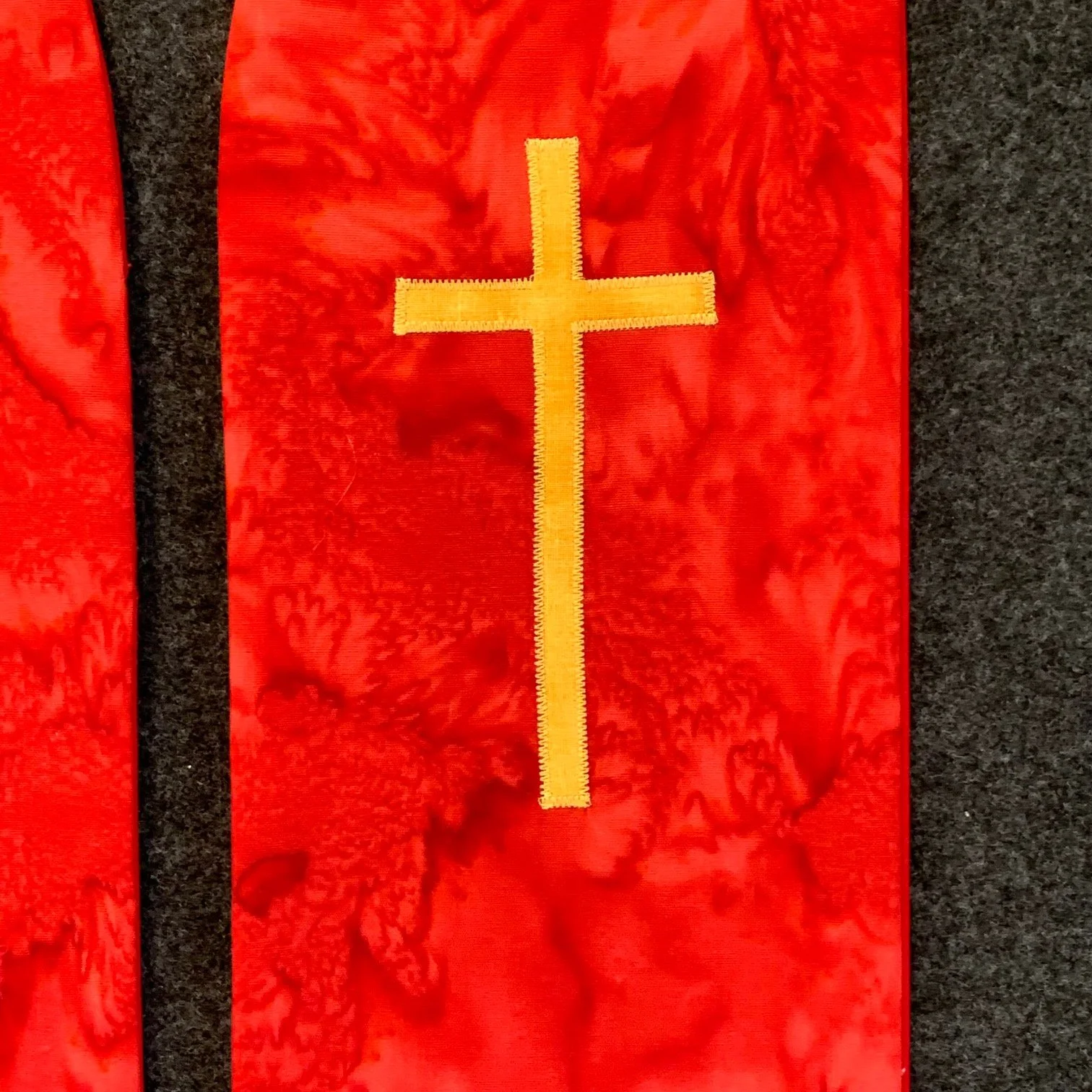 Red stoles | clergy stoles | pastor stoles — Carrot Top Studio