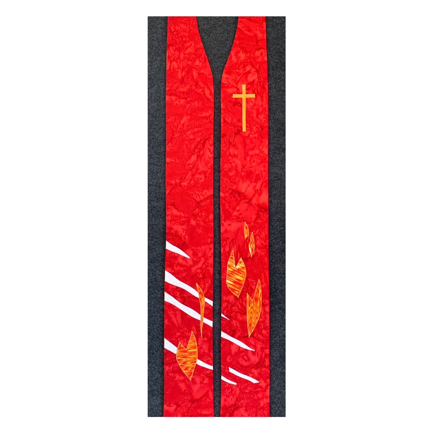 Red stoles | clergy stoles | pastor stoles — Carrot Top Studio