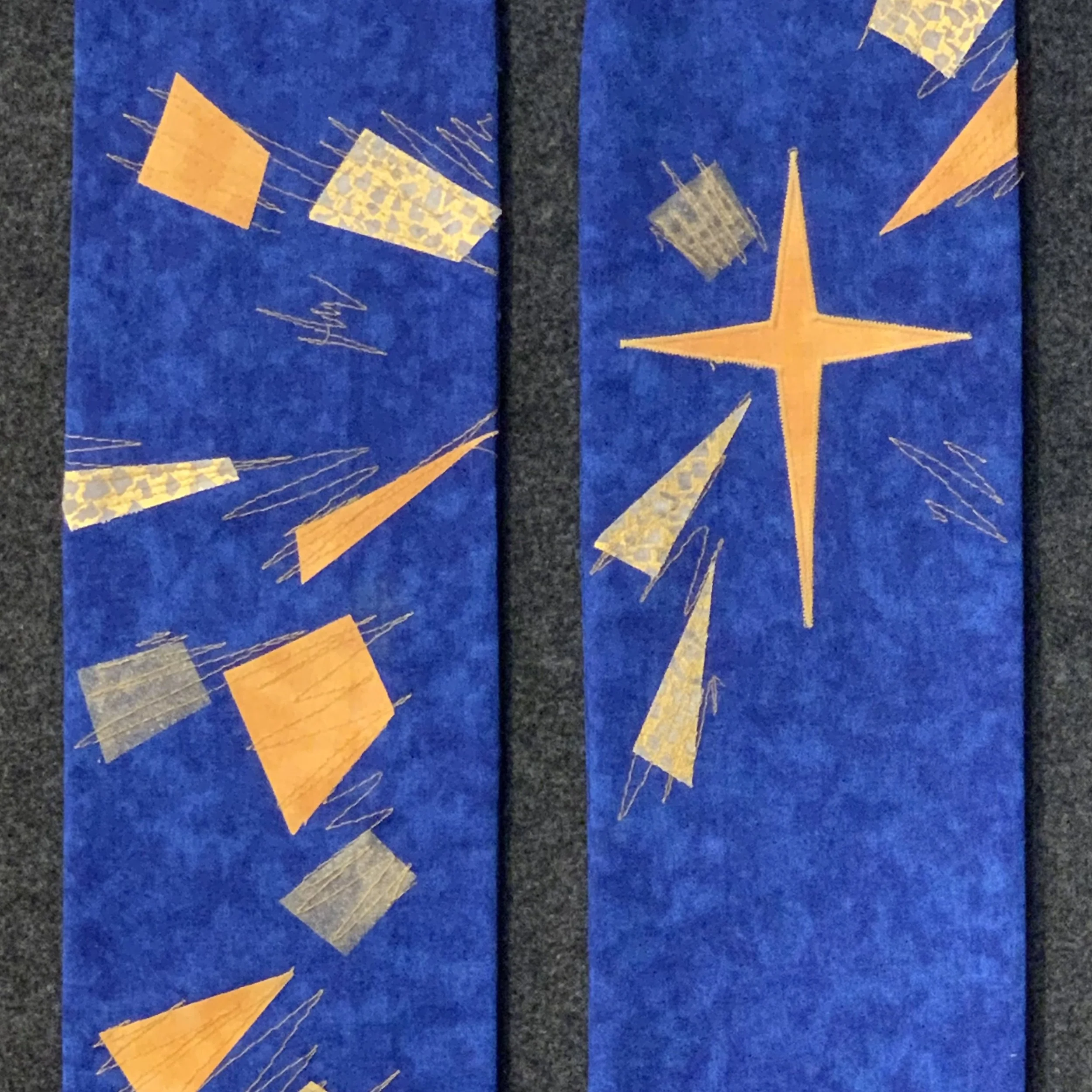 Blue Advent stoles | clergy stoles | pastor stoles — Carrot Top Studio ...