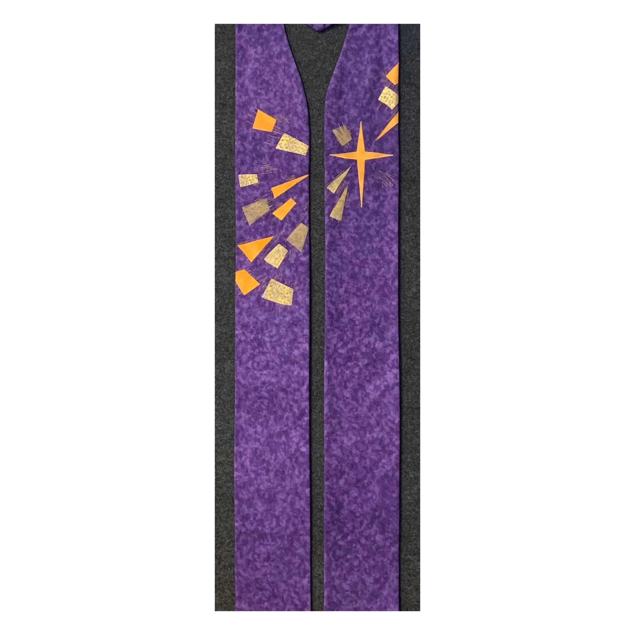 Purple Advent stoles | clergy stoles | pastor stoles — Carrot Top Studio
