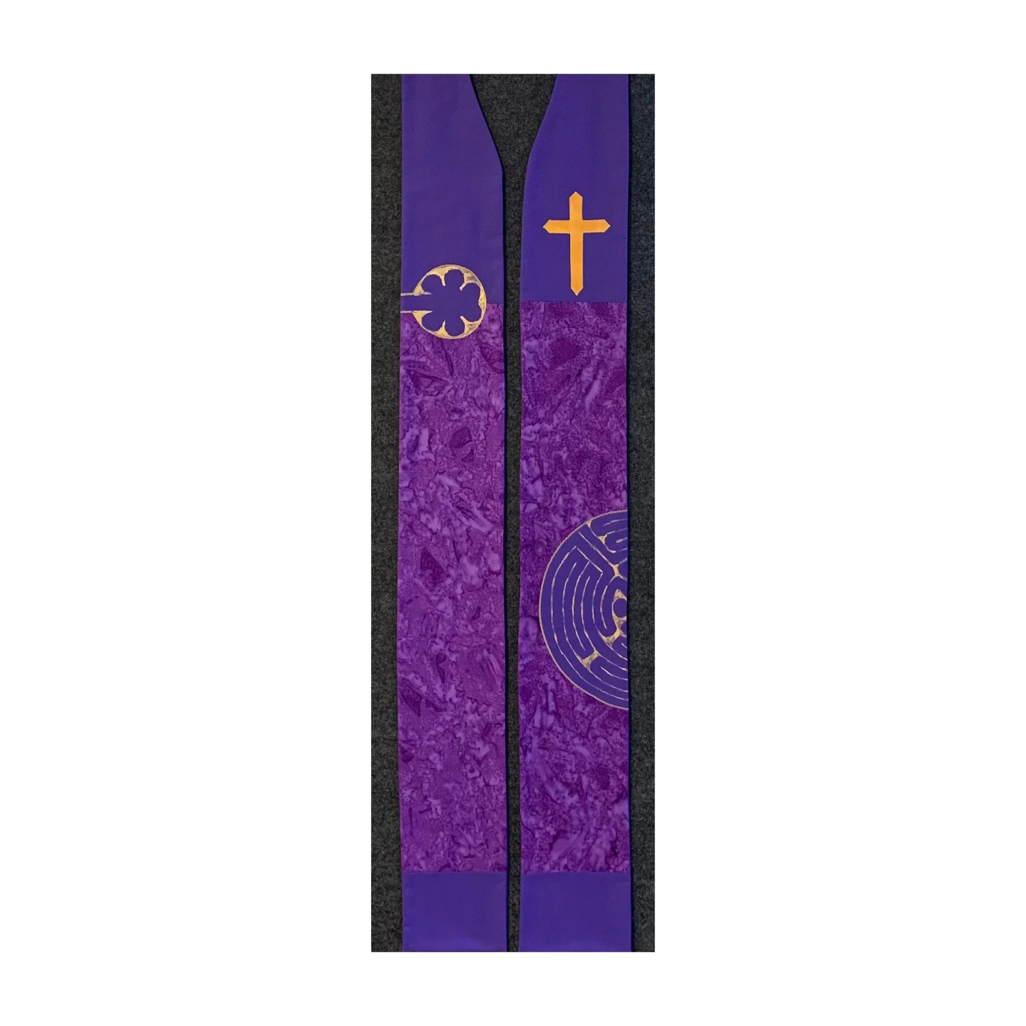 Purple Lent stoles | clergy stoles | pastor stoles — Carrot Top Studio