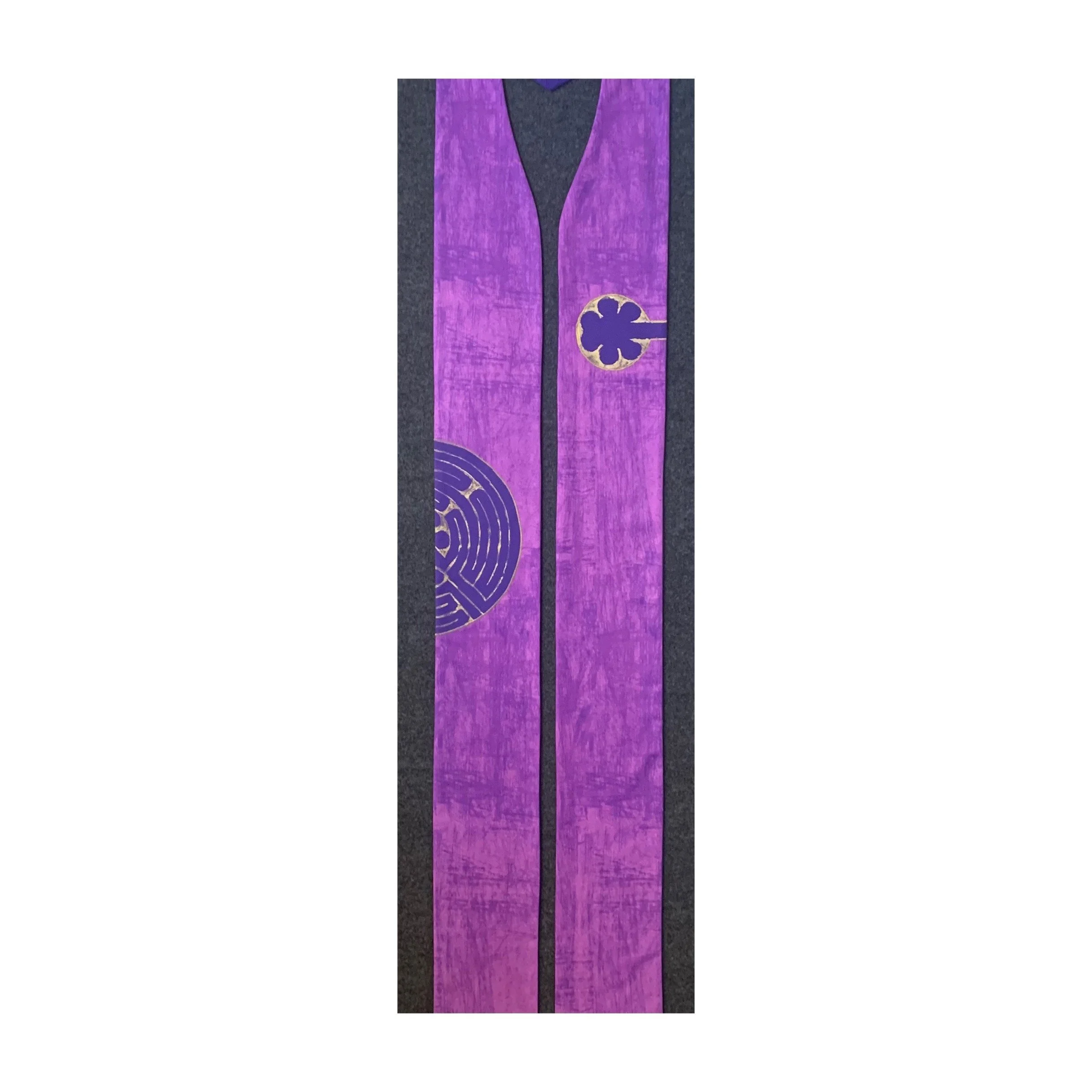 Purple Lent stoles | clergy stoles | pastor stoles — Carrot Top Studio