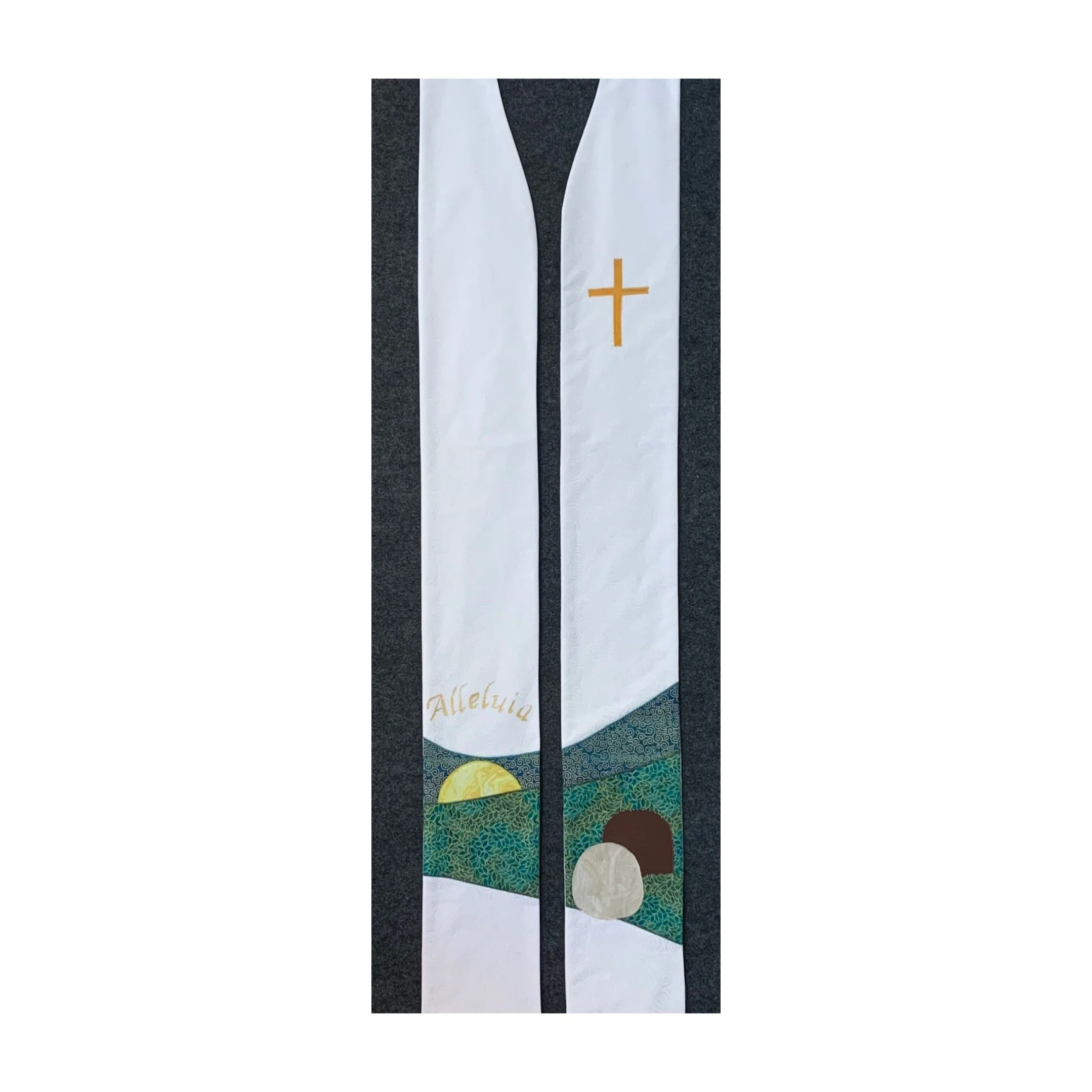 White Easter stoles | clergy stoles | pastor stoles — Carrot Top Studio ...