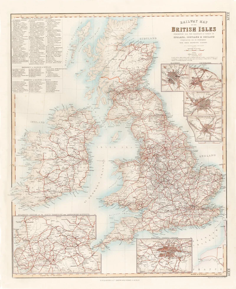 Antique Great British Map Prints & Reproductions — The Royal Mile Gallery