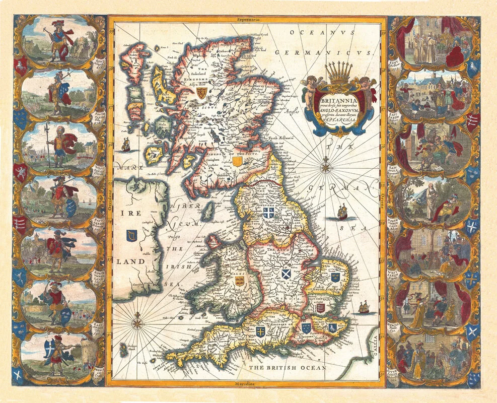Antique Great British Map Prints & Reproductions — The Royal Mile Gallery