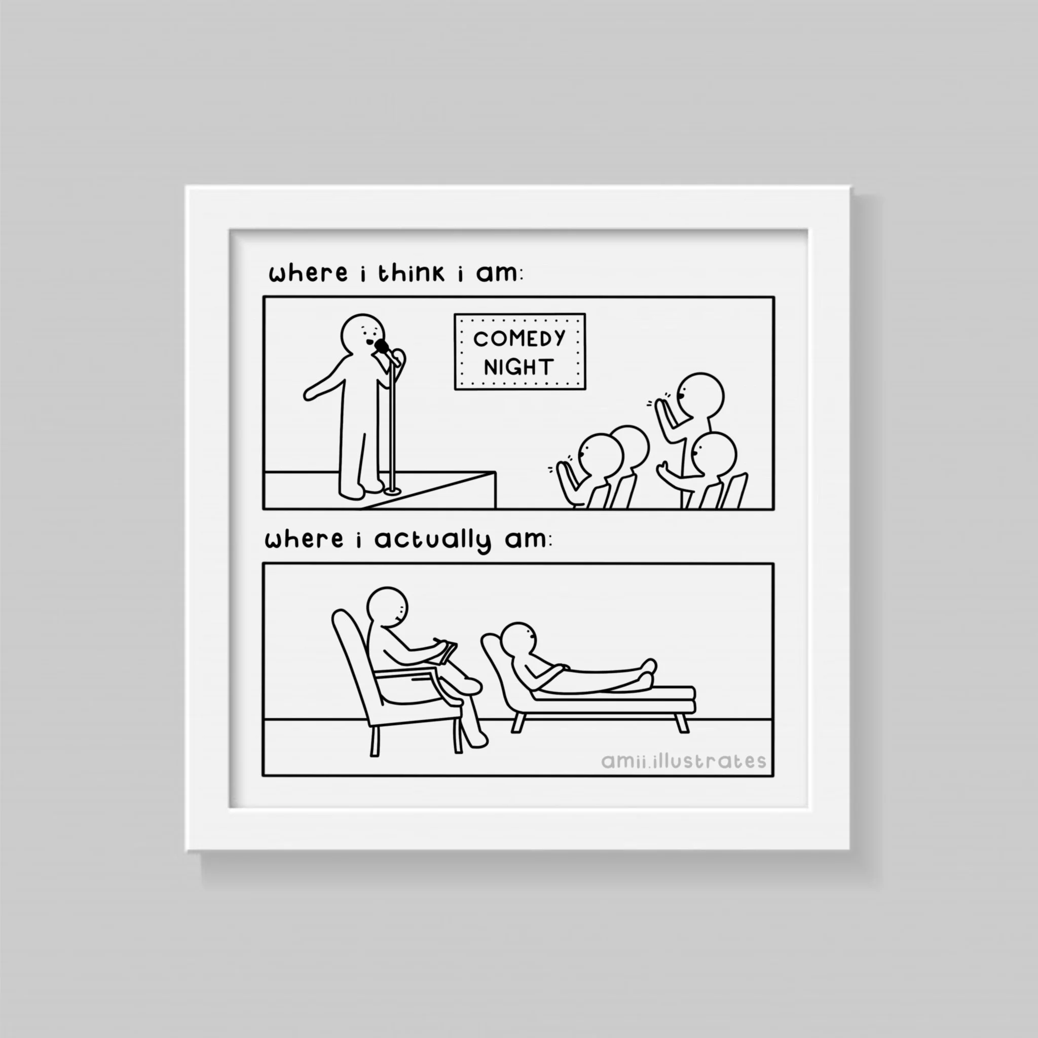 Funny Cartoon 2025 Wall Calendar - Amii Illustrates