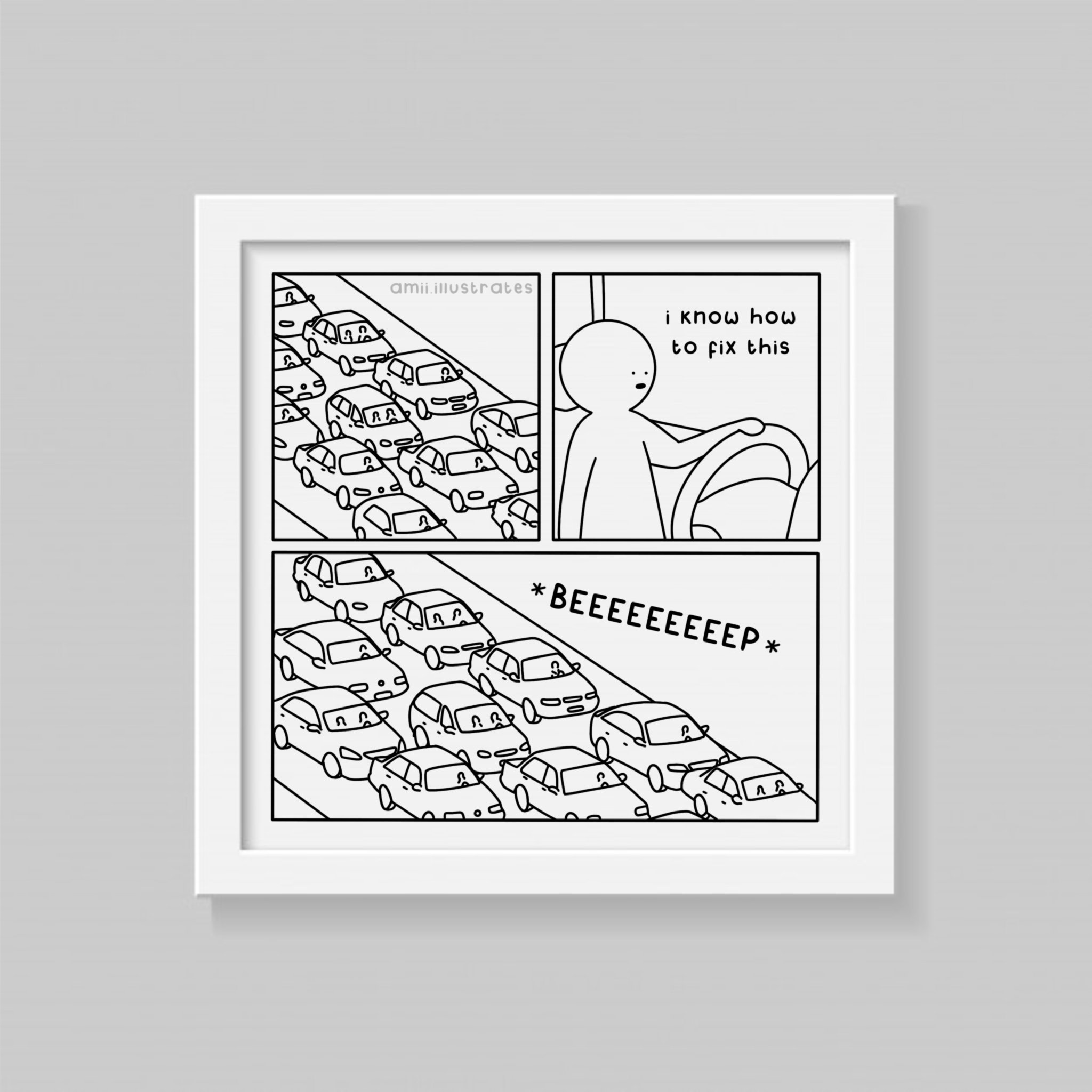 Funny Cartoon 2025 Wall Calendar - Amii Illustrates