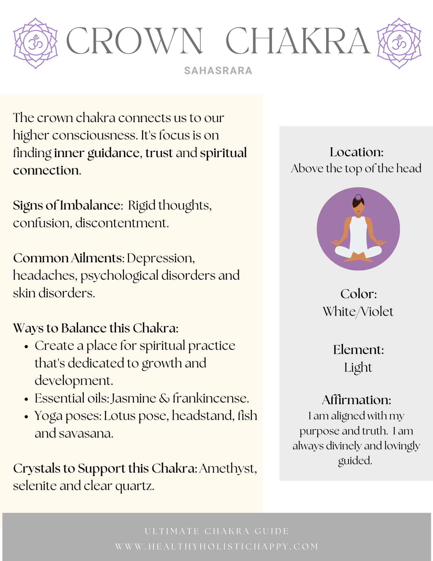 The Crown Chakra | Reiki Practitioner & Holistic Coach — Lisa Kern