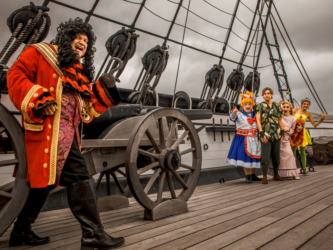 Pompey Panto launched with cast onboard HMS Warrior | West End Best Friend