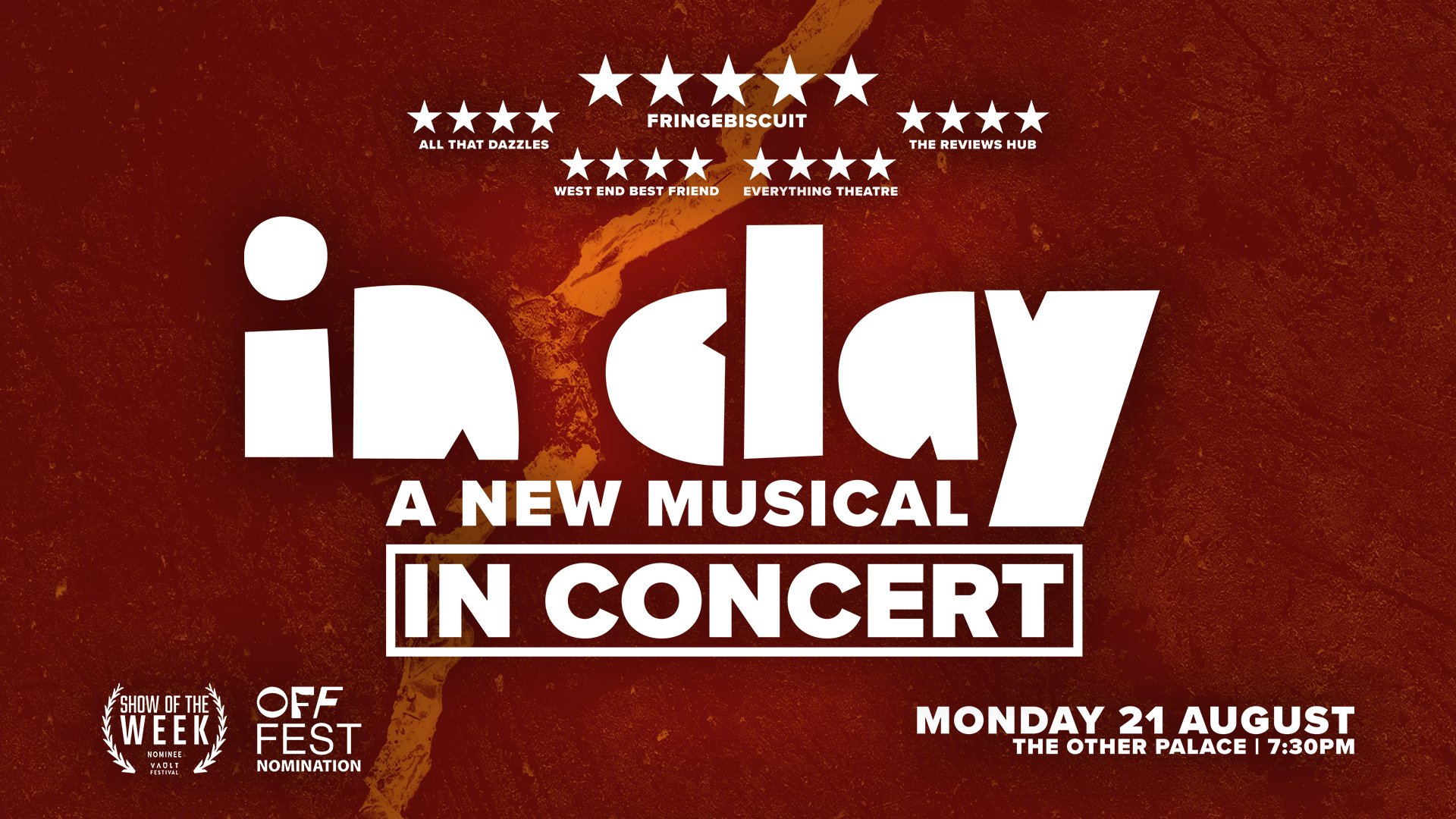New musical IN CLAY returns to The Other Palace | West End Best Friend