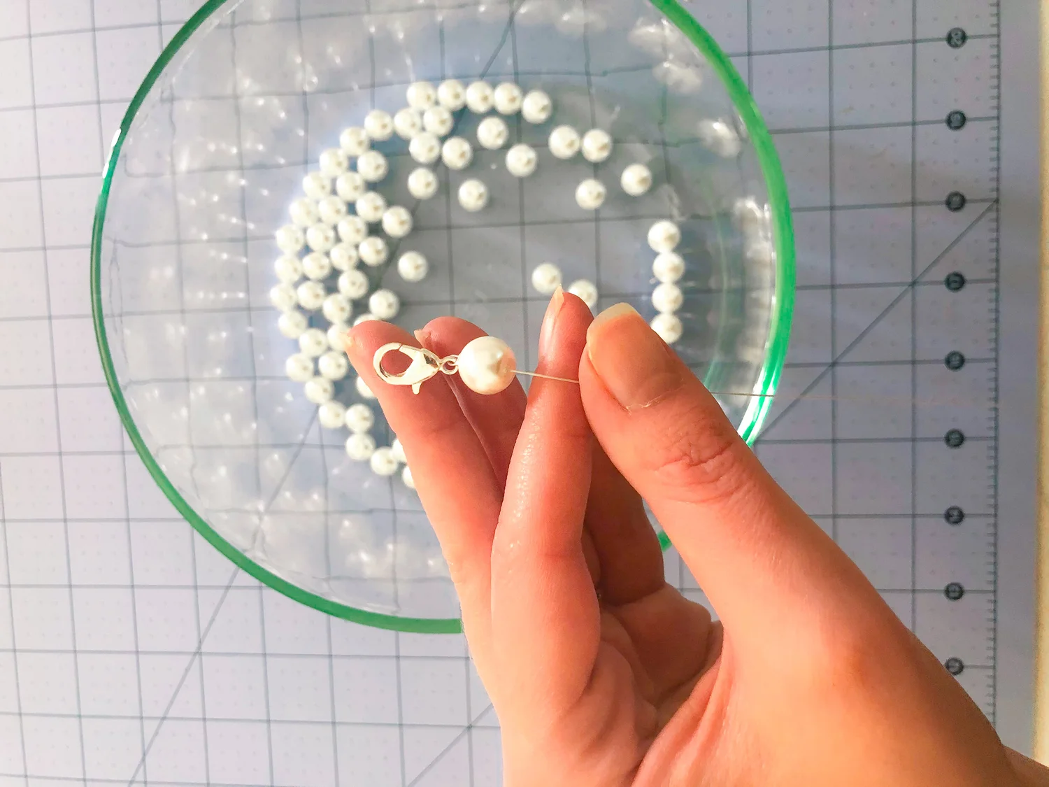 DIY: Pearl or Bead Face Mask Chain | Chronically Chic