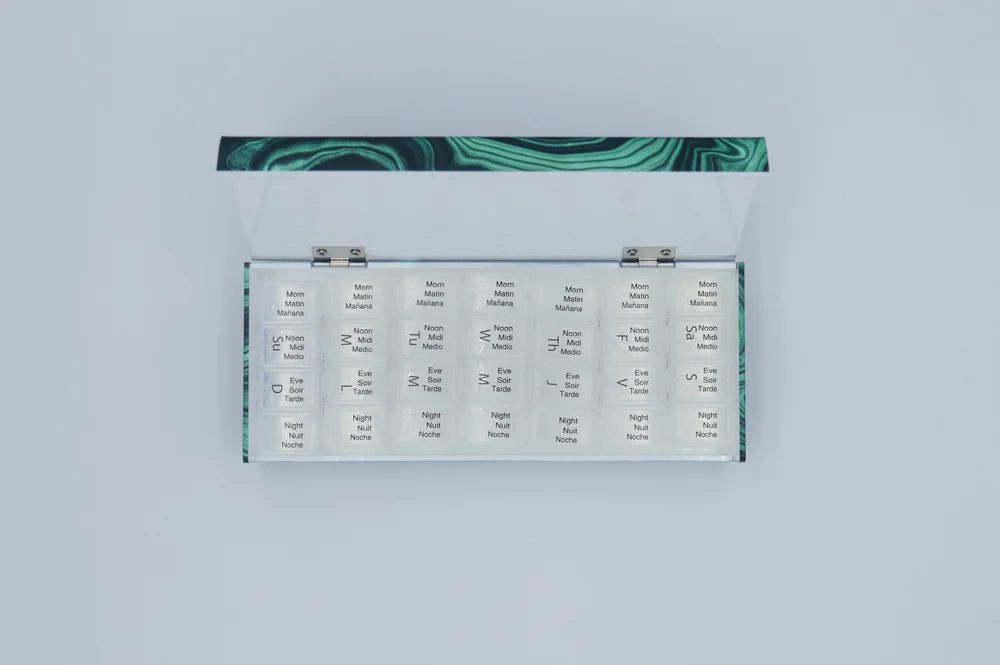 Tortoise Shell Pill Organizer Box | Chronically Chic
