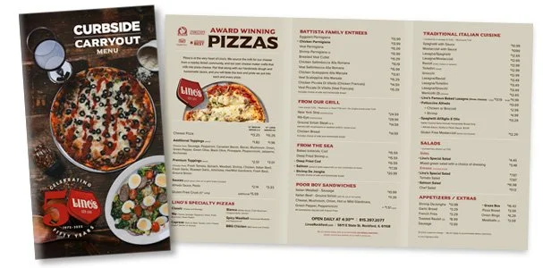 Lino's Curbside Carryout Menu — Lino's Italian Restaurant in Rockford ...