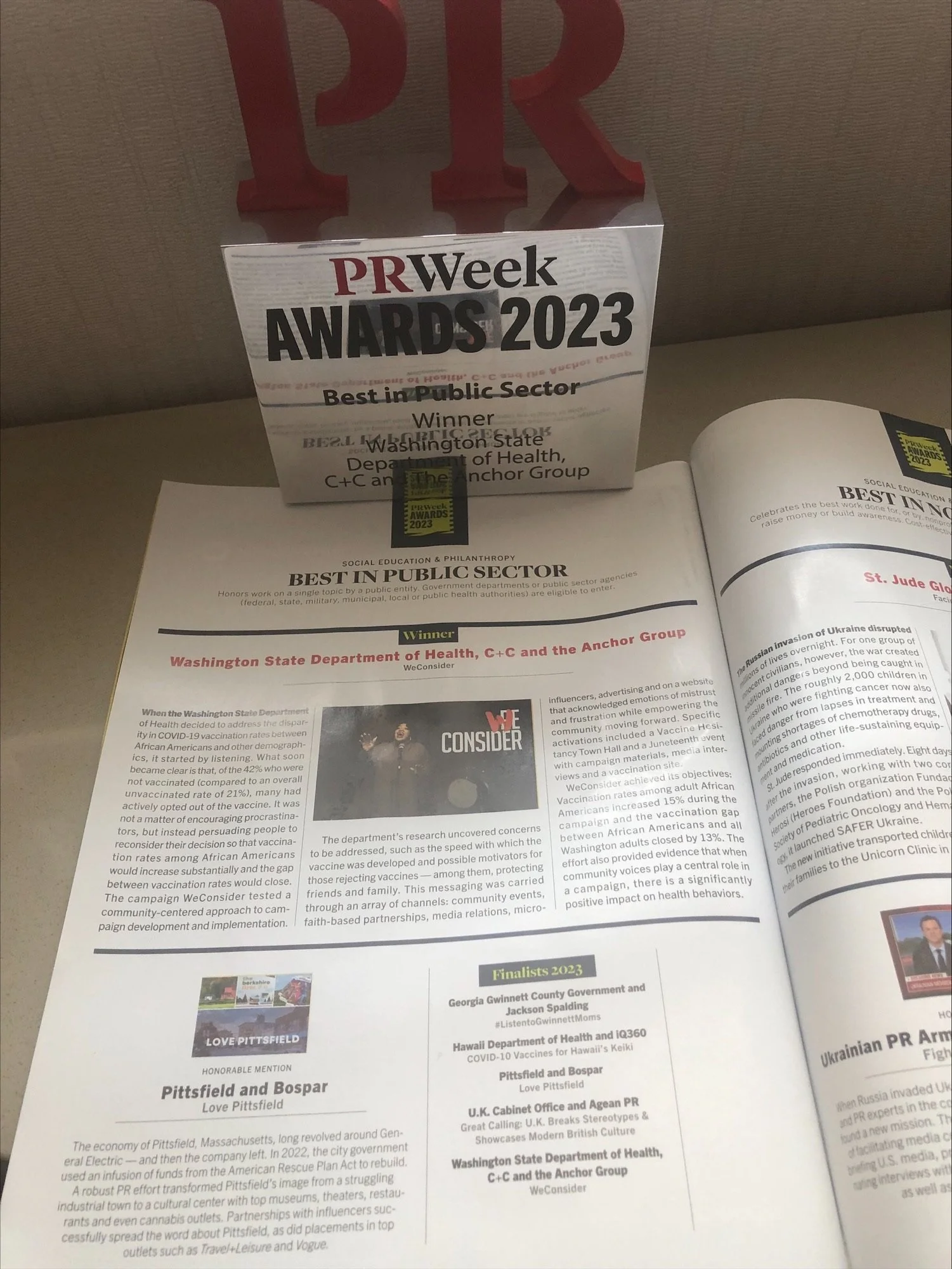 Vaccine Hesitancy Campaign Wins “Best in Public Sector” at PRWeek ...