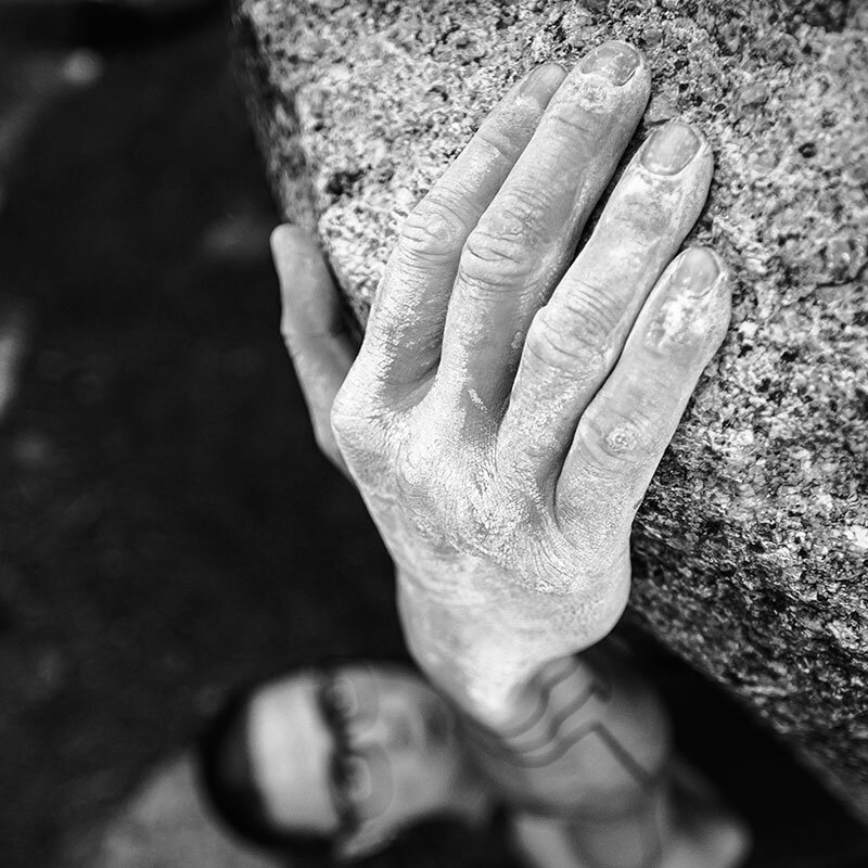 Midnight Lightning. Low-waste, eco-friendly chalk for climbers.