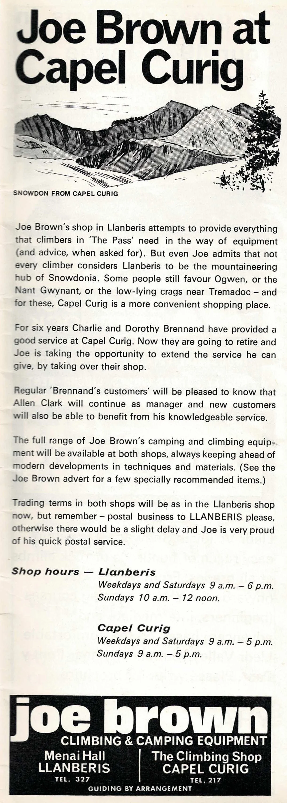 Siopau Joe Brown Shops 60th Anniversary — The Climbers Shop / Joe Brown ...