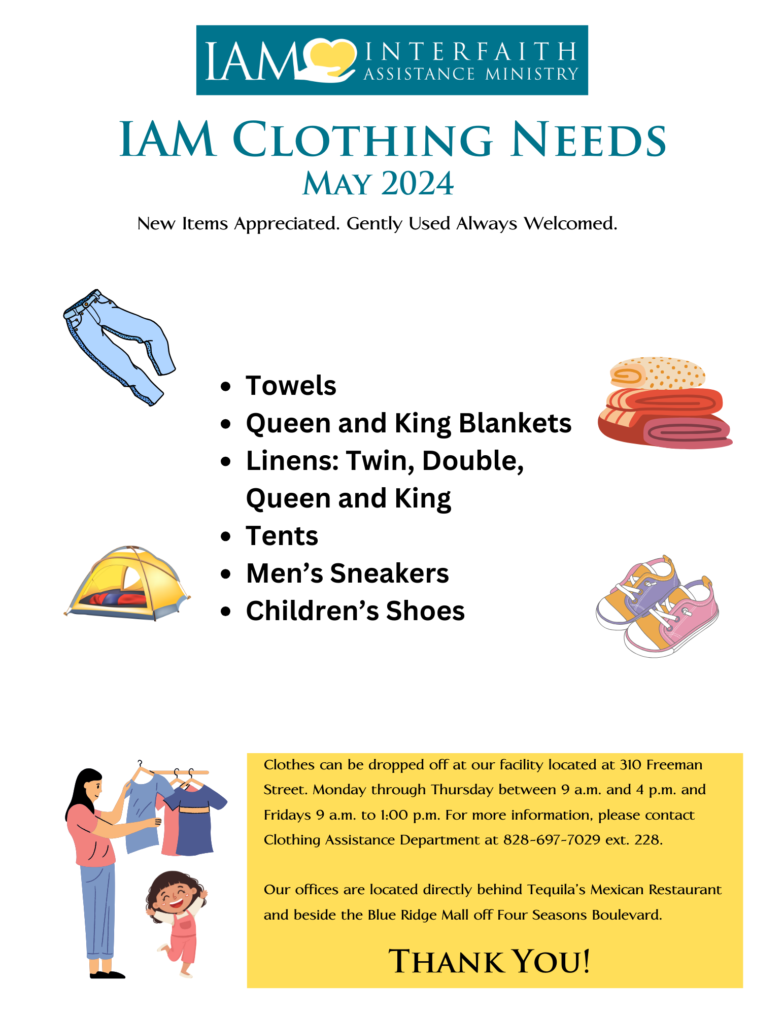 Current Needs — Interfaith Assistance Ministry