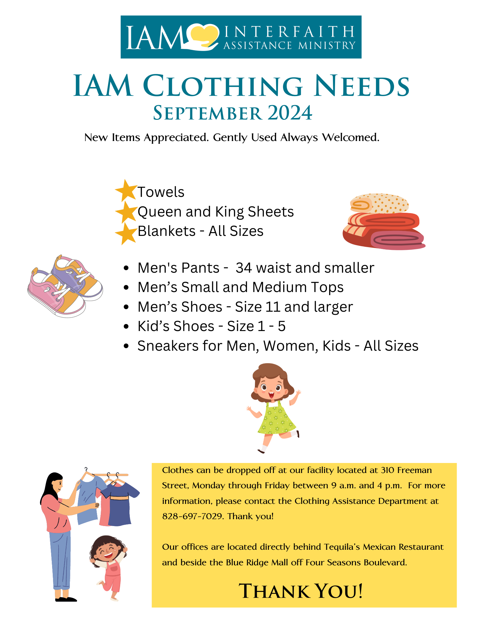 Current Needs — Interfaith Assistance Ministry