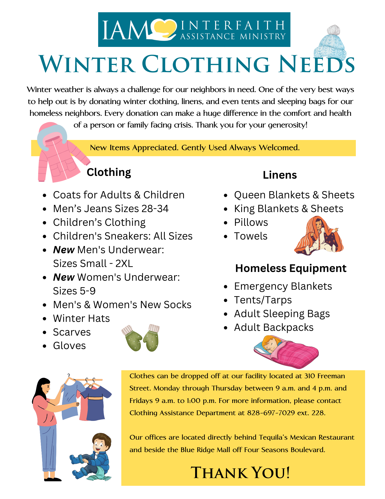 Current Needs — Interfaith Assistance Ministry