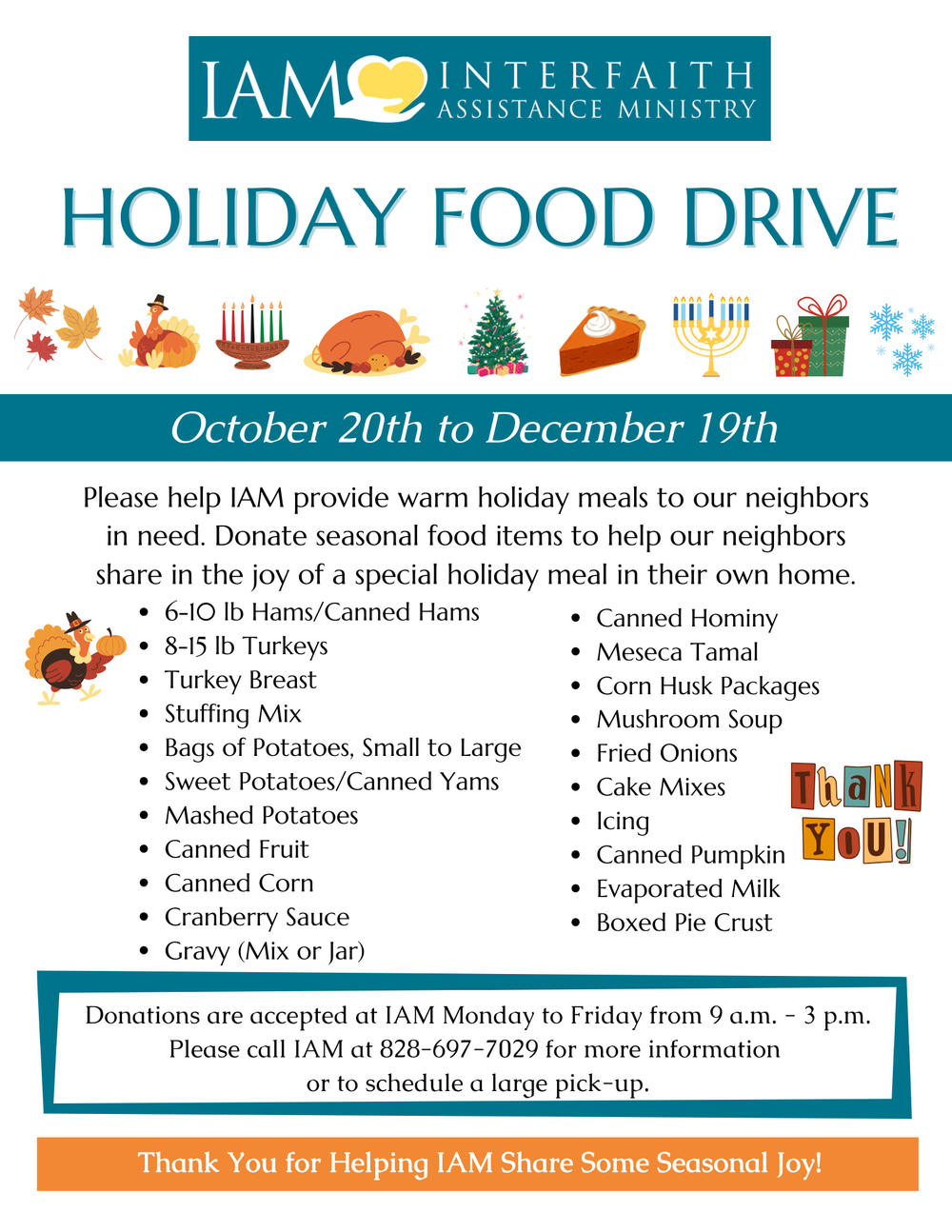Holiday Food Drive — Interfaith Assistance Ministry