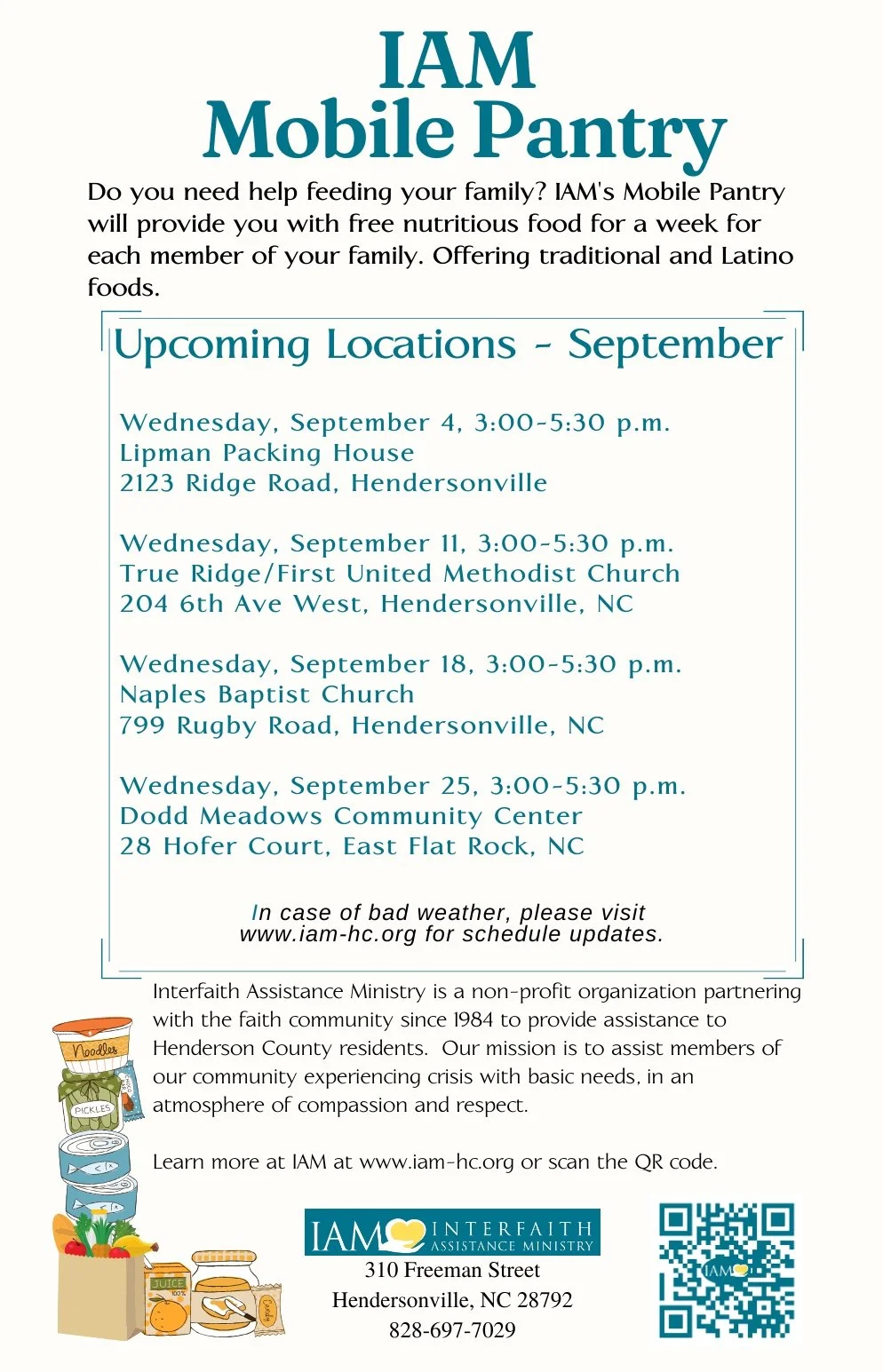 IAM Mobile Pantry — Interfaith Assistance Ministry