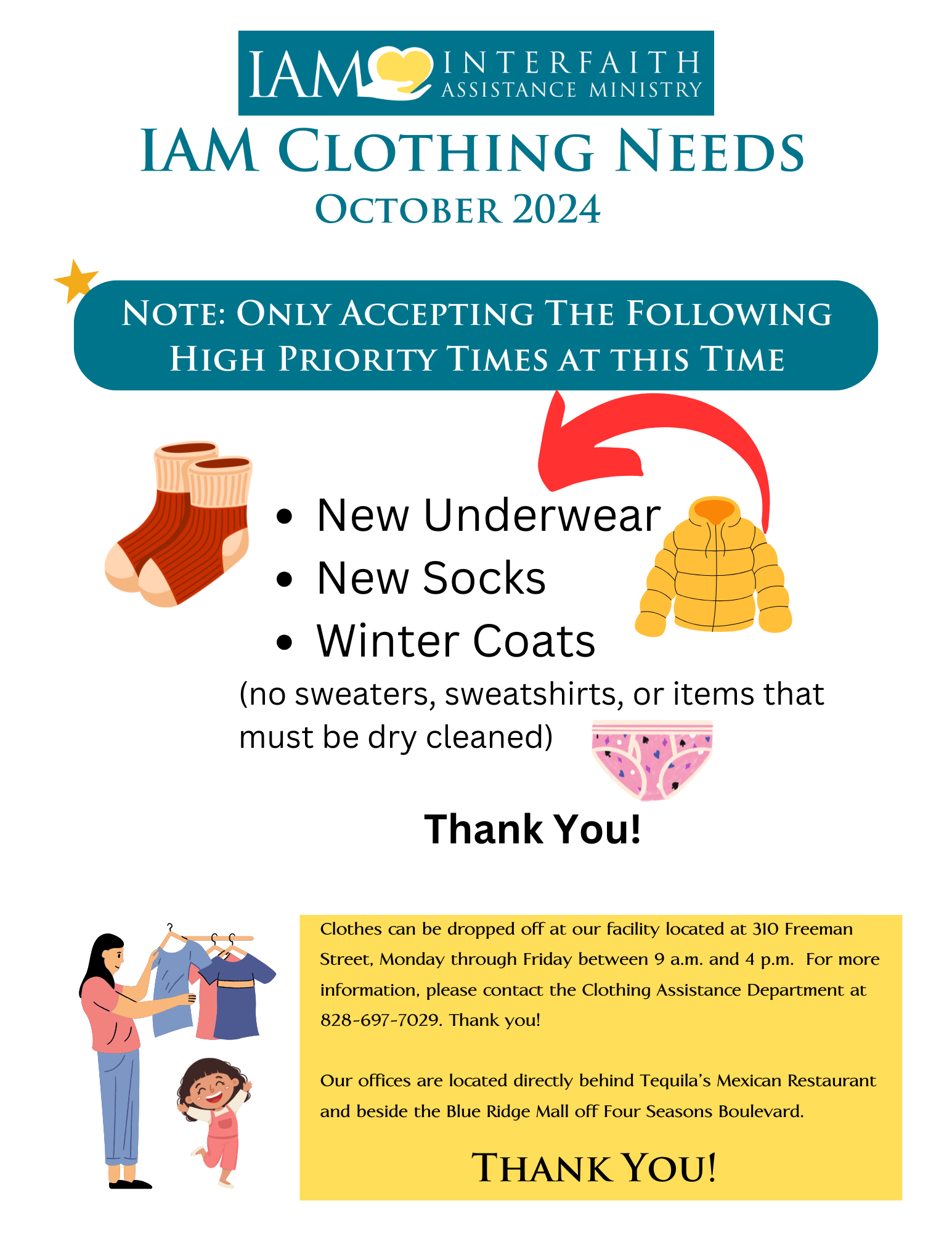 Current Needs — Interfaith Assistance Ministry